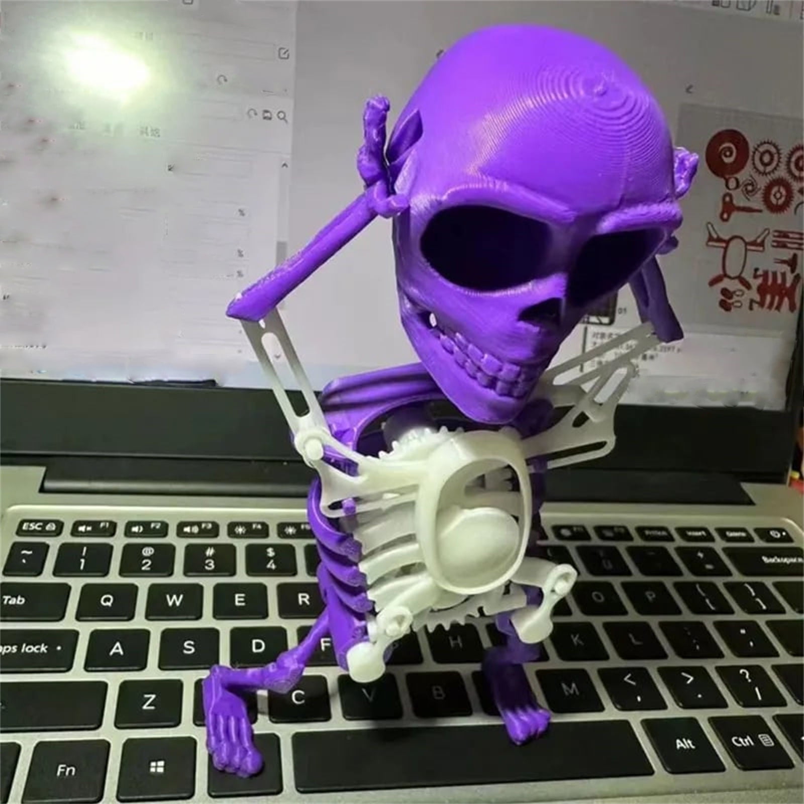 PPgejGEK Festival Gift Dancing Skeleton Man Swinging Skeleton Toy ...