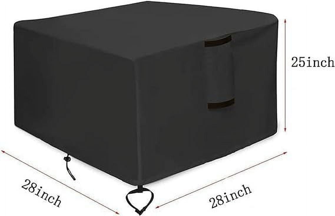 PPgejGEK Fire Pits Cover, Fire Cover Squares Outdoor Fireplace Gas ...