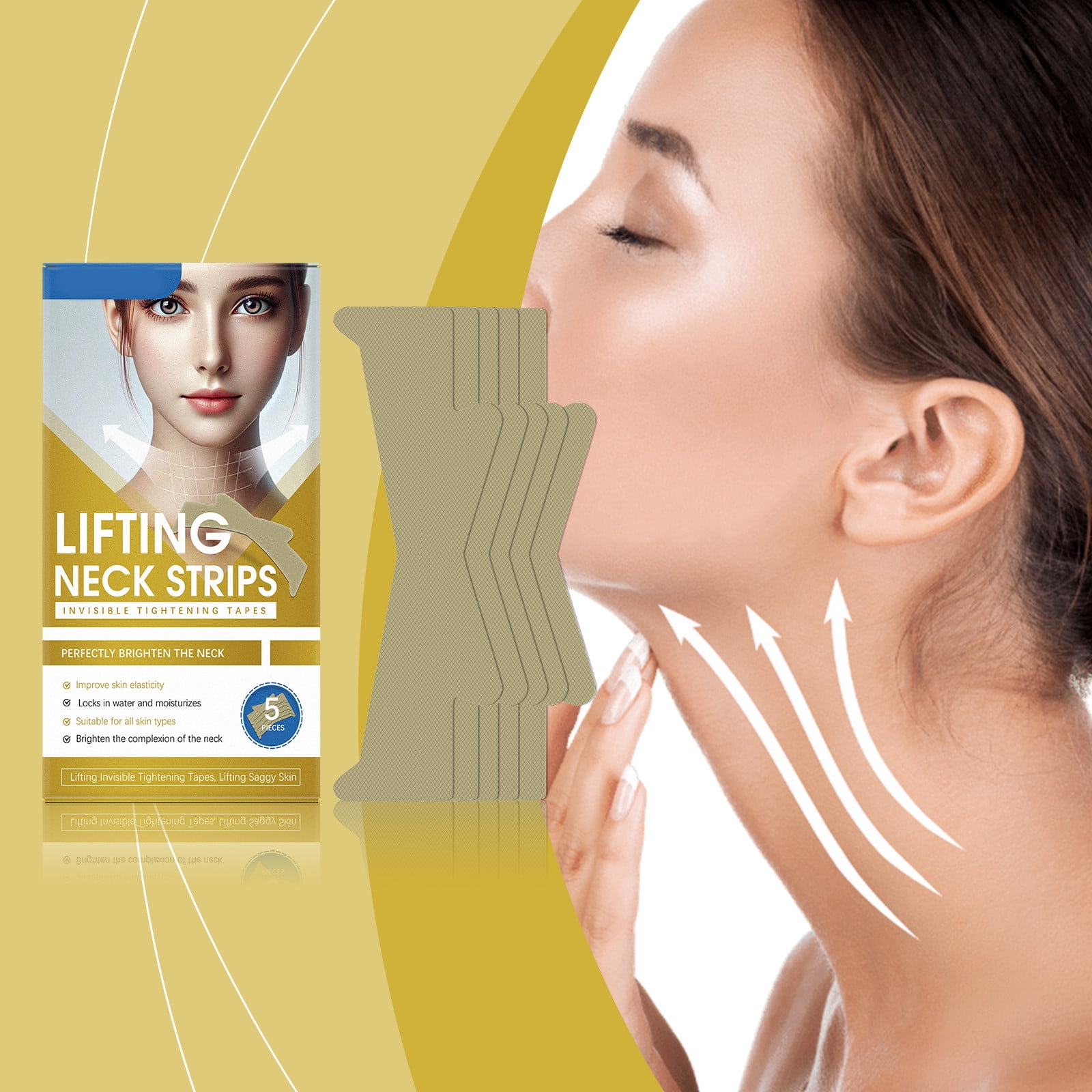 PPgejGEK Firming Neck AntiWrinkle Patch Improves Neck Lines Reduces ...
