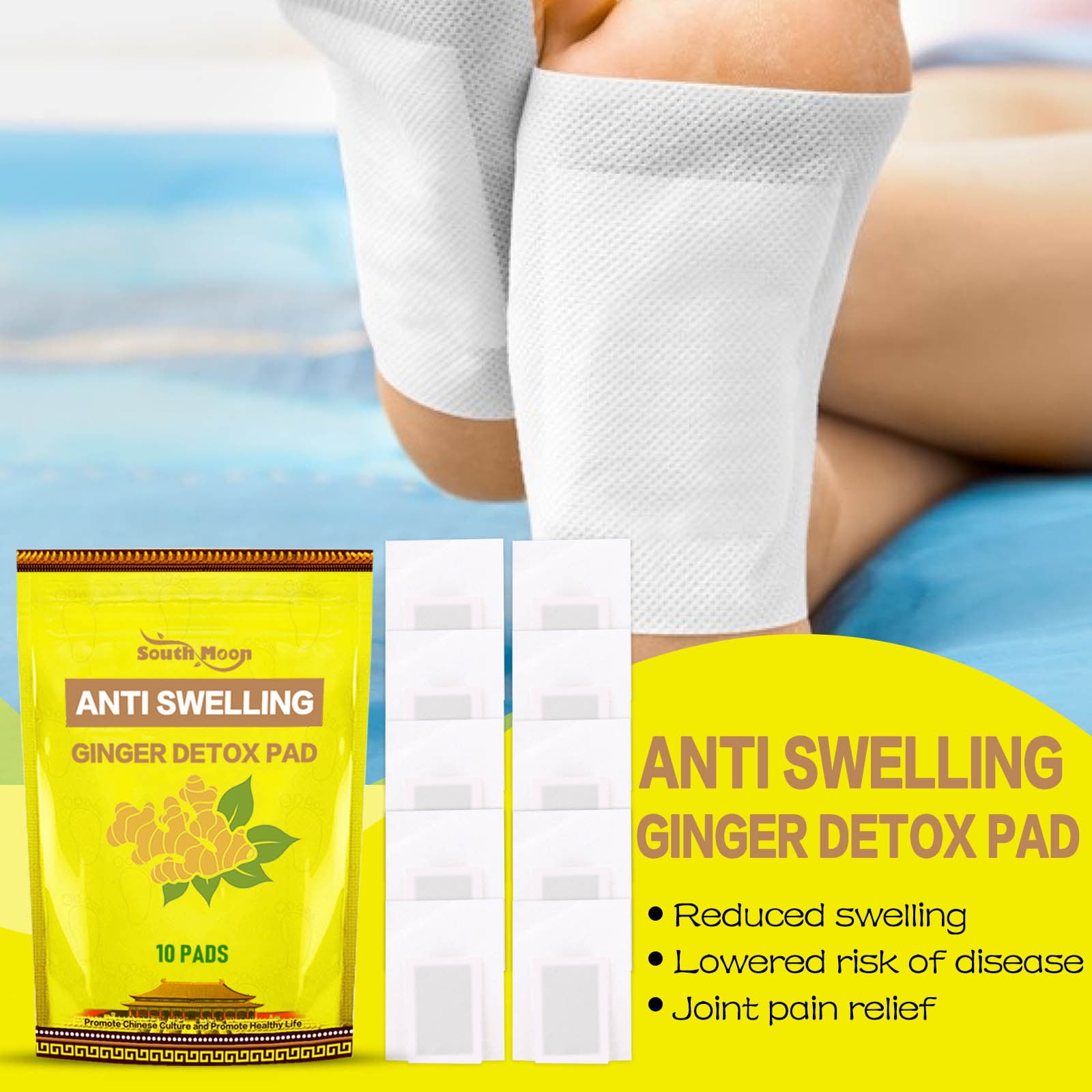 PPgejGEK Foot Patch Health Rejuvenating Activating Anti-Swelling Ginger ...
