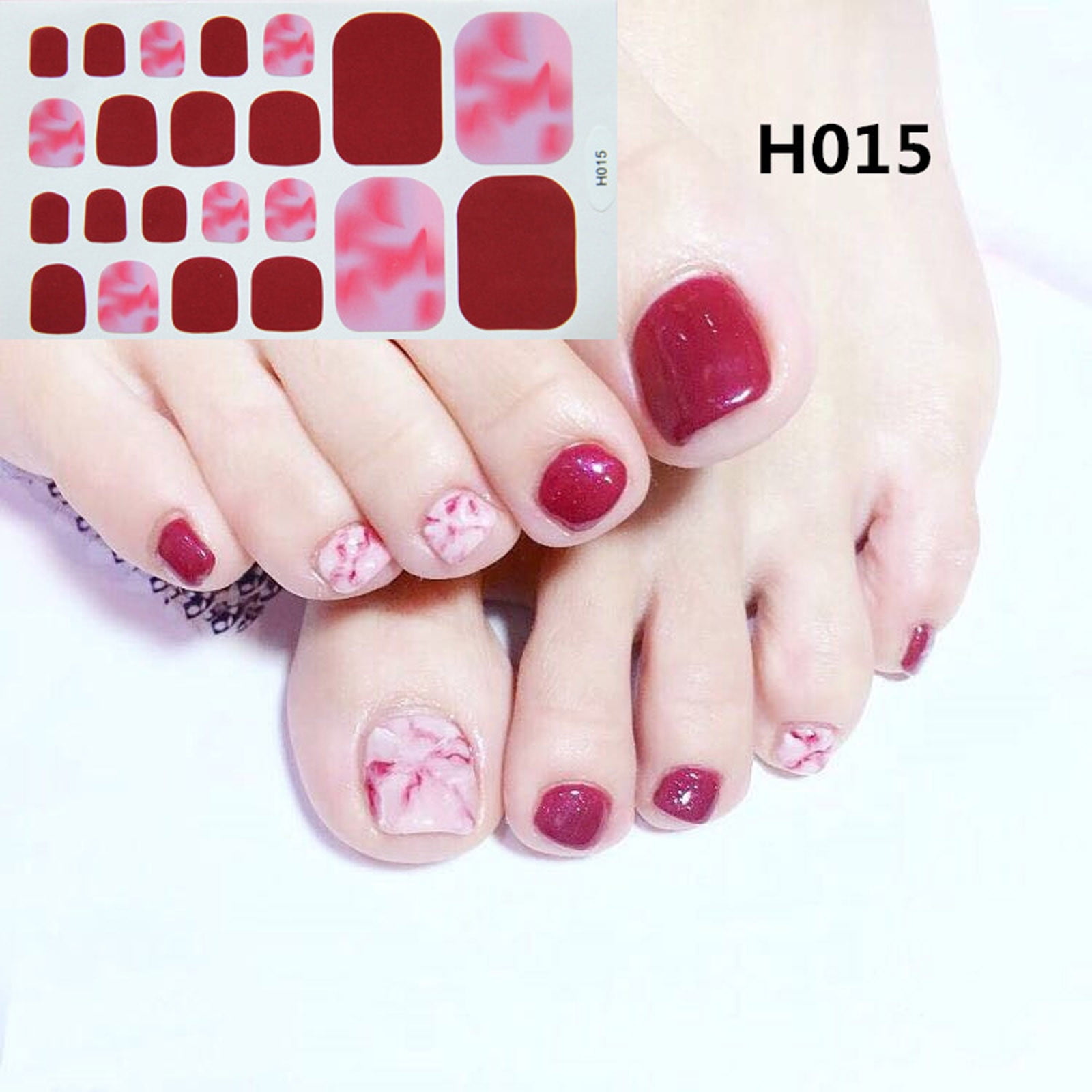 PPgejGEK Foot Stickers Foot Nail Stickers for Female DIY Nail ...