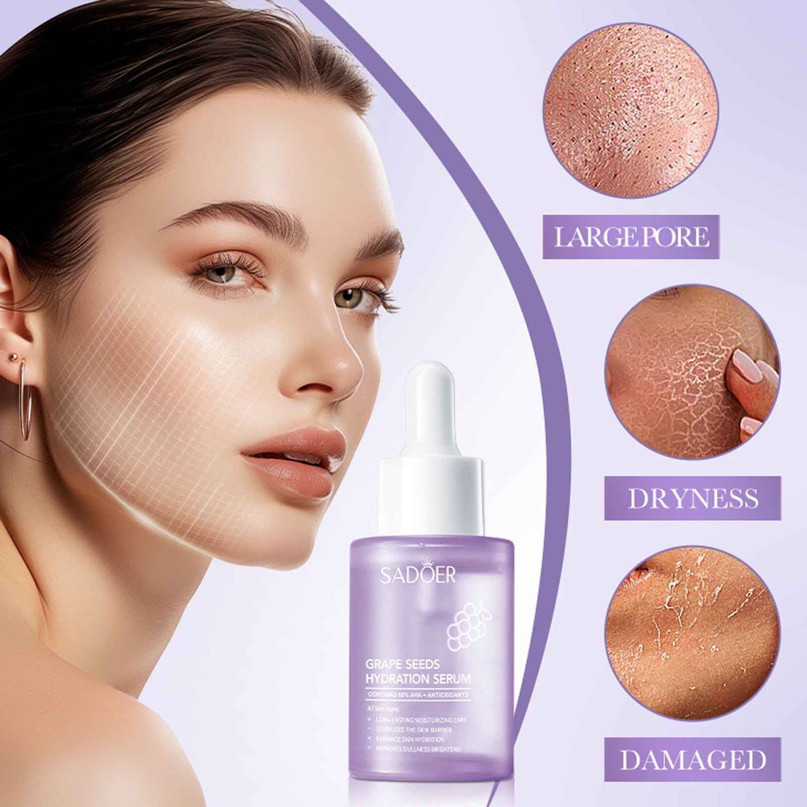 PPgejGEK Grape Seed Antioxidant Moisturizing Hydrating Moistures ...