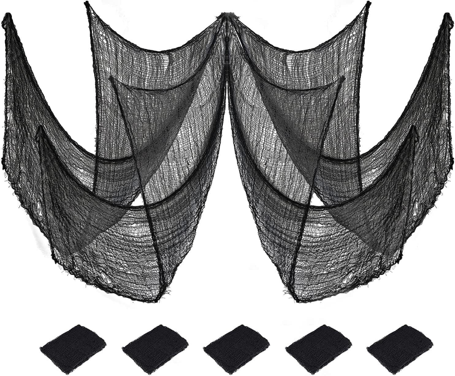 PPgejGEK Halloween Ghost Festival Decoration Gauze Bar 183cm/72in Black ...