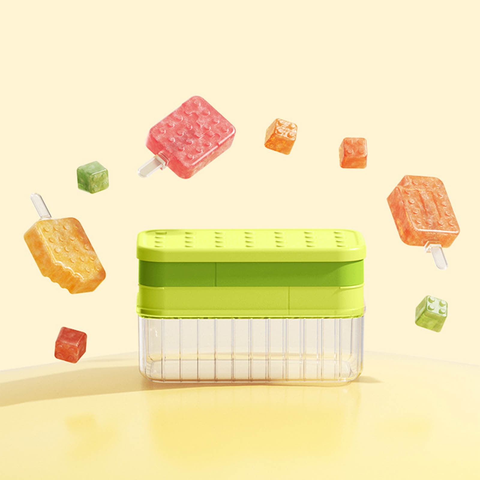 PPgejGEK Ice Block Maker with Ice Cream Layer Home Homemade ...