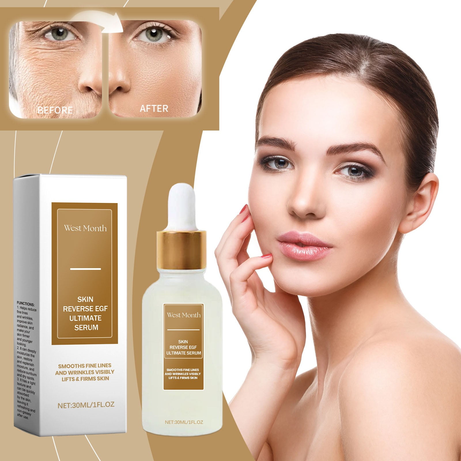 PPgejGEK Lightening Fine Lines Facial Moisturising Serum Brightening ...