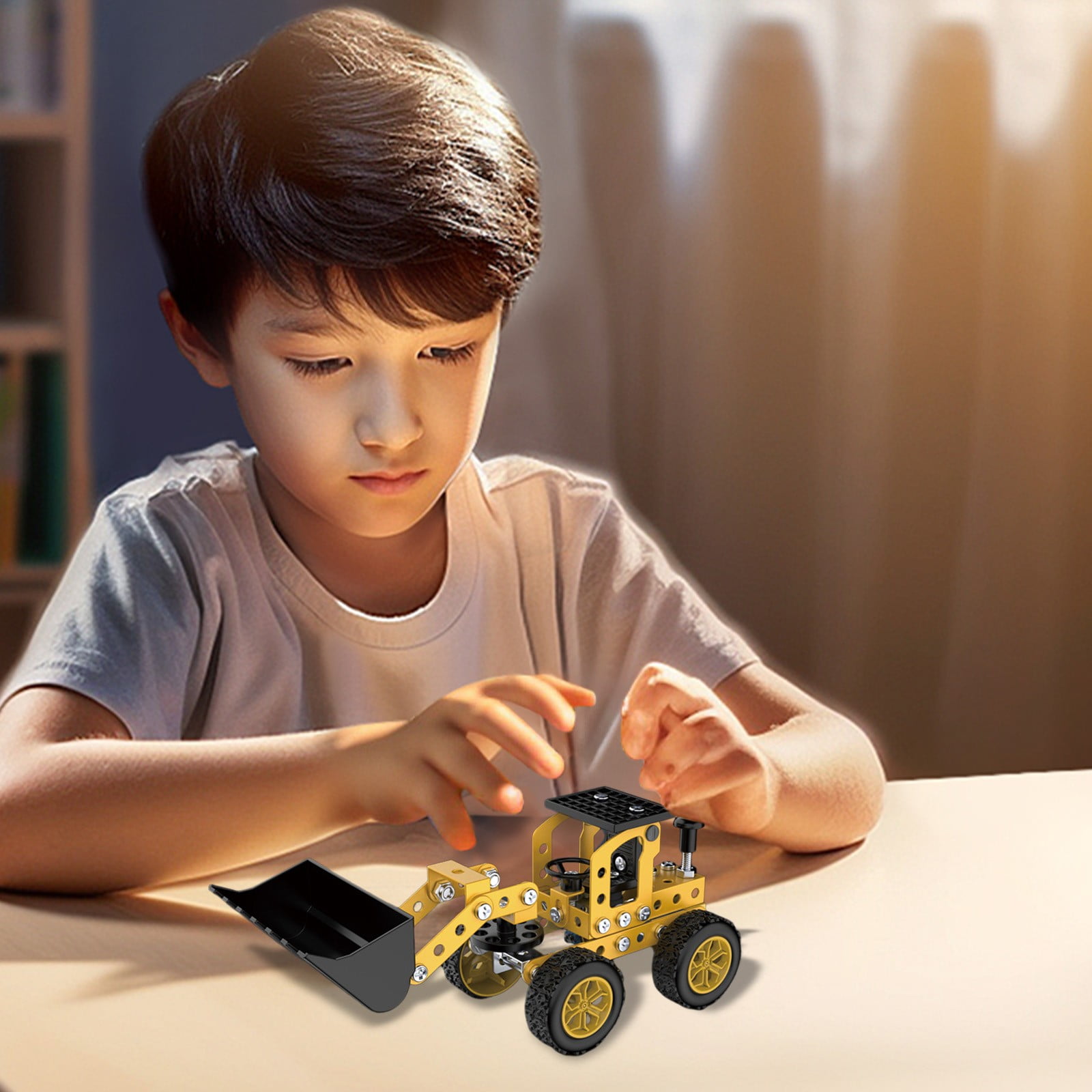 PPgejGEK Metal Construction Engineering Car Toy for Kids Ages 8-12 ...