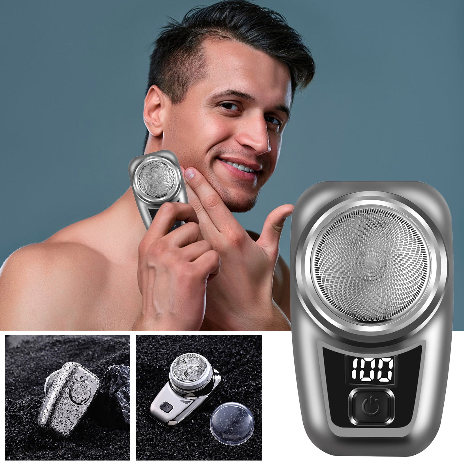 PPgejGEK Mini Shaver Portable Shaver for Men, New Portable Pocket Shave ...