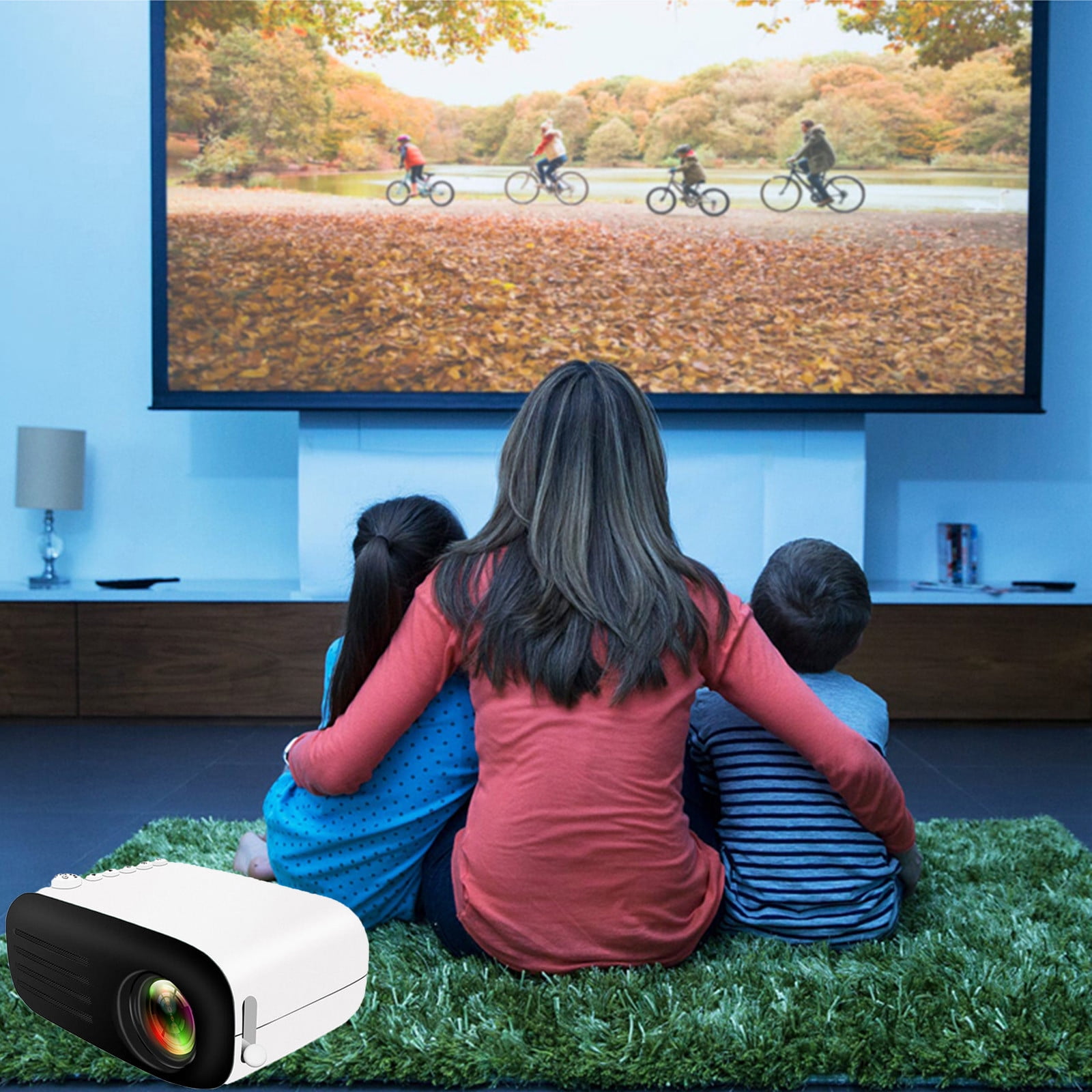 PPgejGEK New Mini Projector Household LED Portable Projector Parent ...
