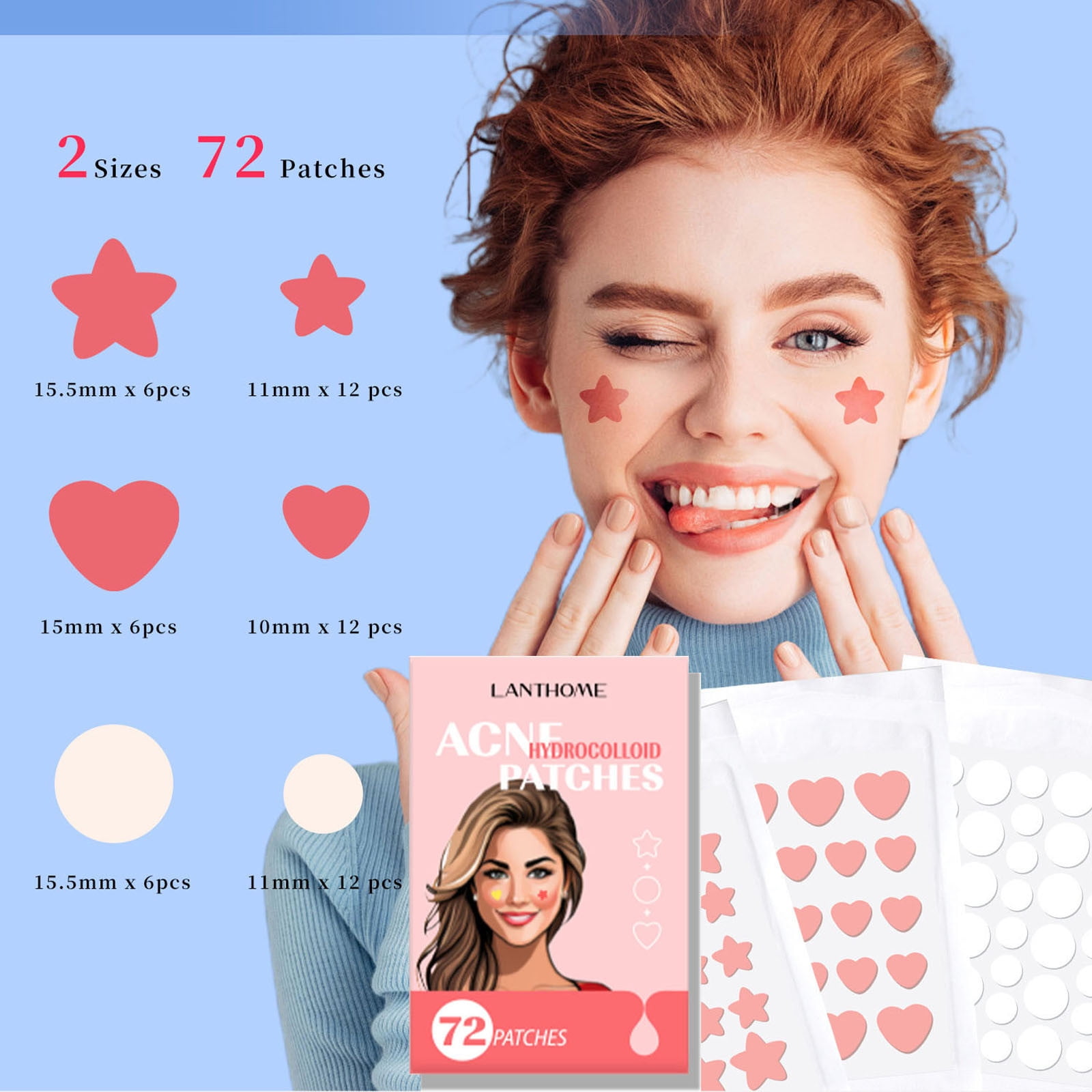 PPgejGEK Pimple Patch 112 Counts, Invisible Hydrocolloid Patch with ...