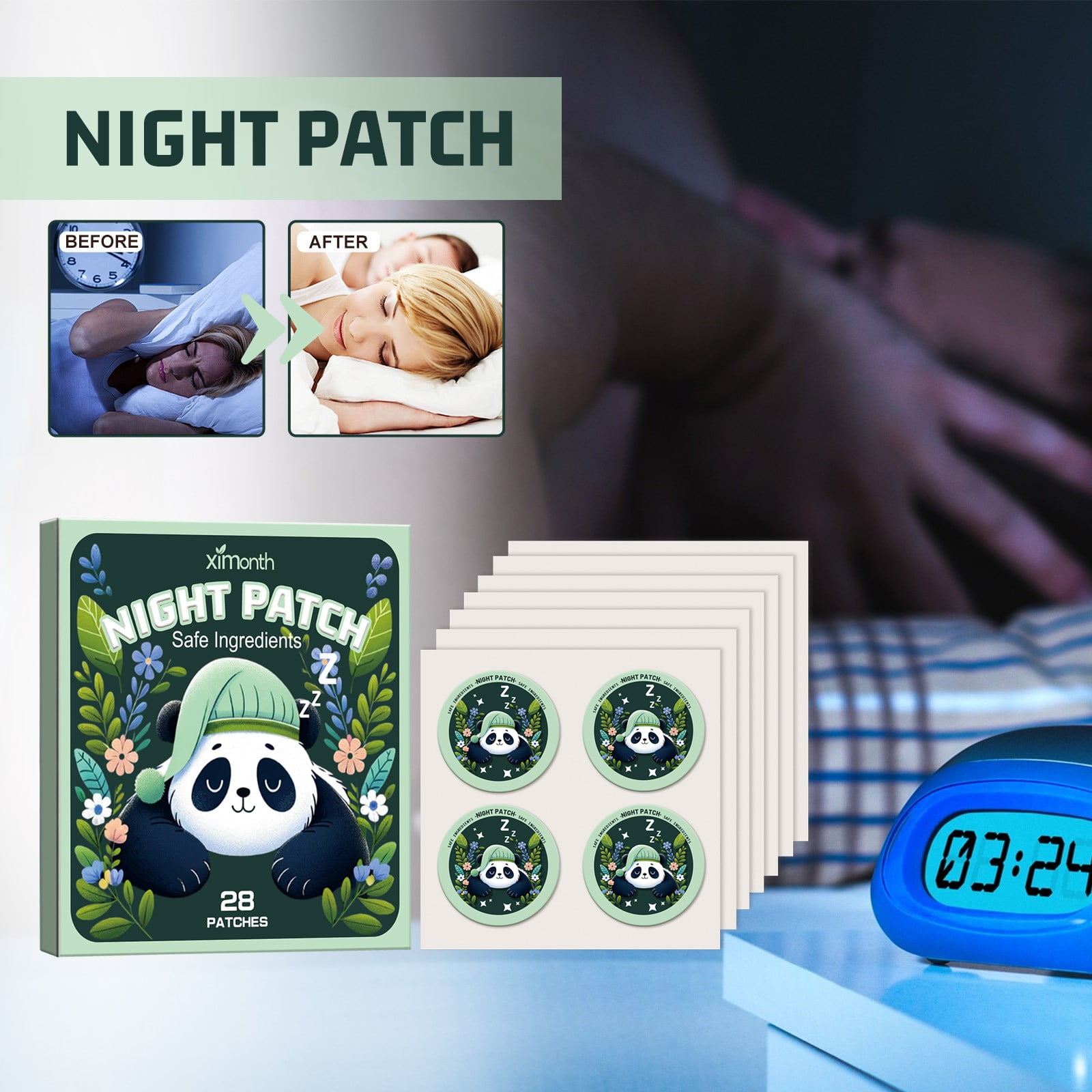 PPgejGEK Plant Sleep Patch To Relieve Physical Stress and Fatigue and Help You Fall Asleep ...