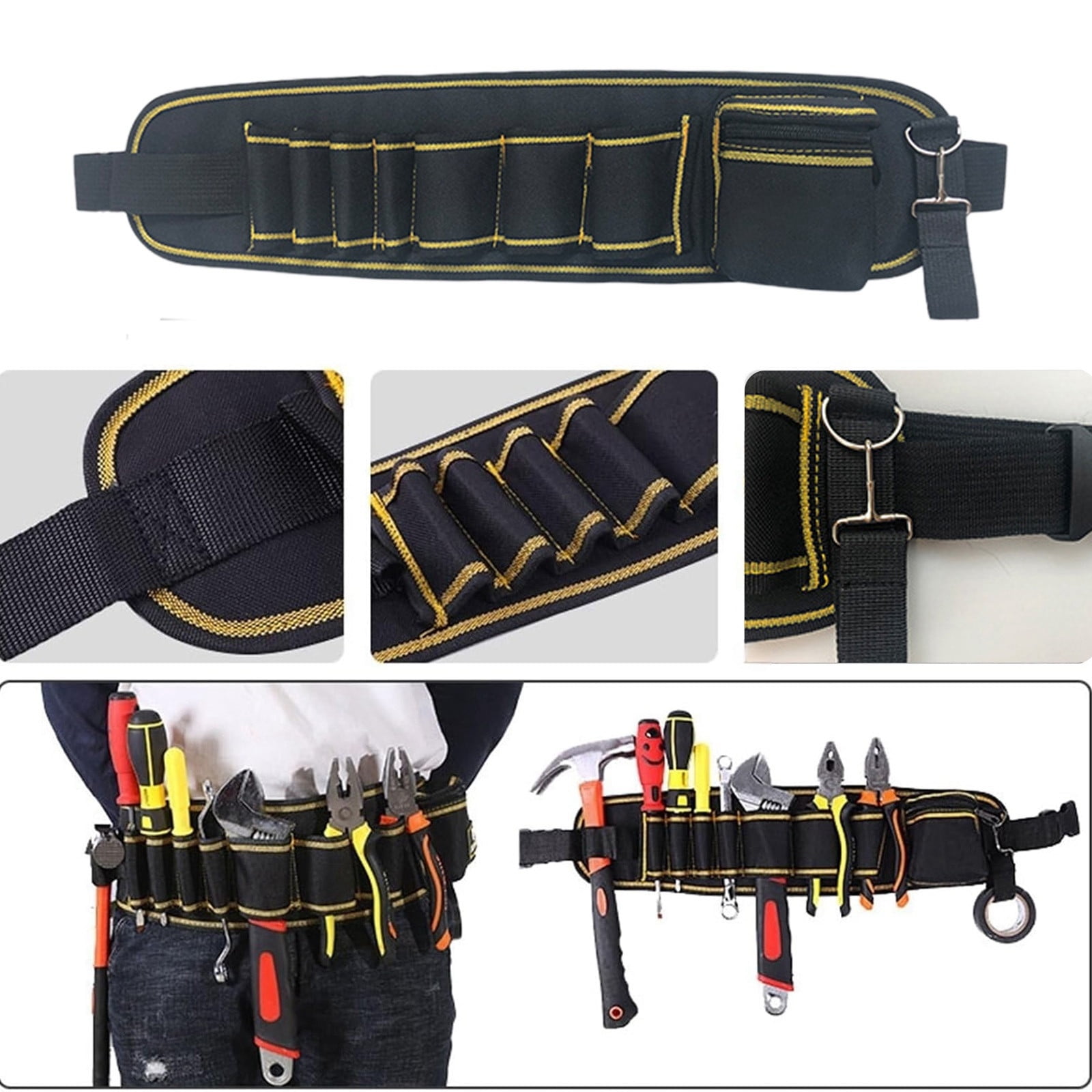 PPgejGEK Pocket Tool Belts with Release Buckle Heavy Duty Detachable ...