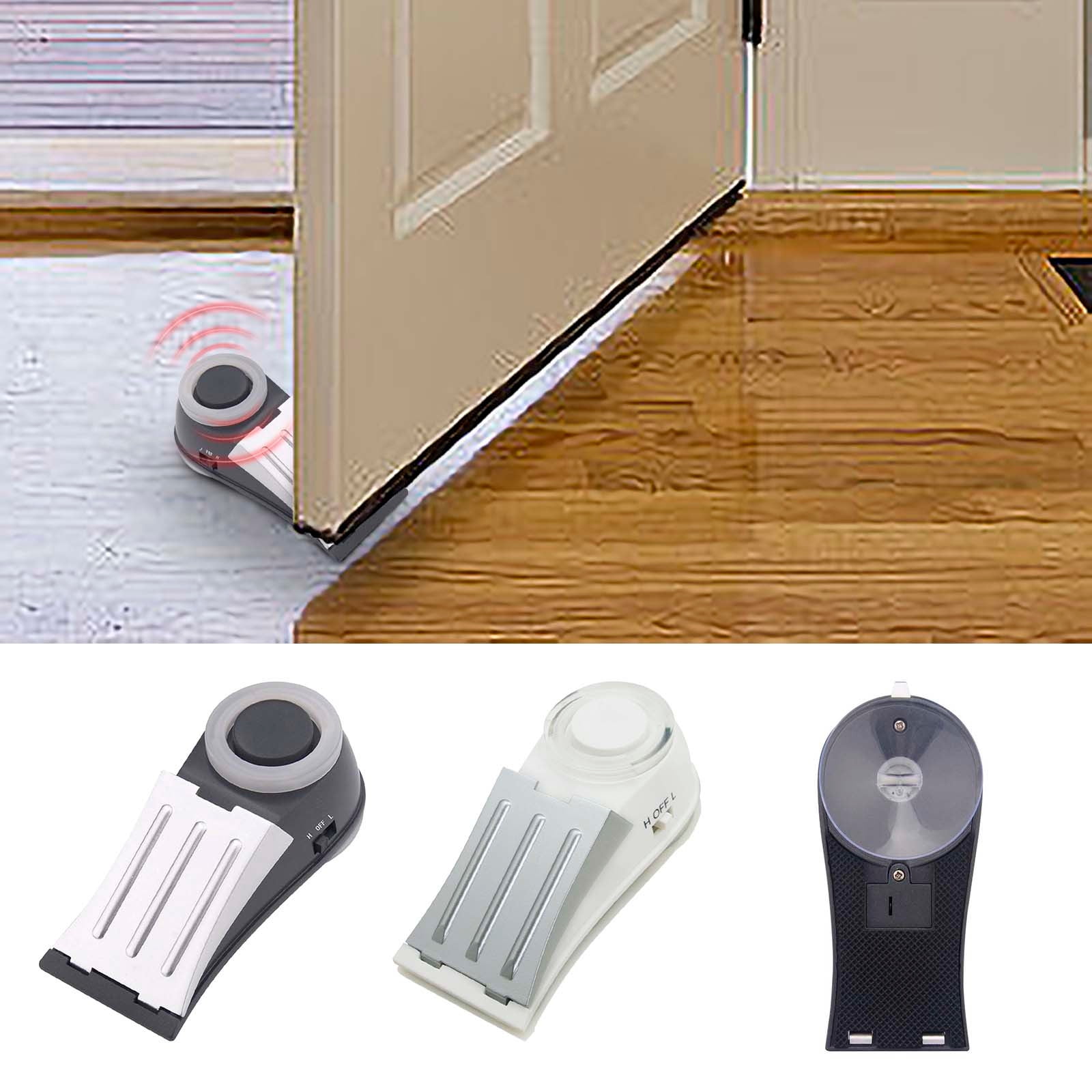 PPgejGEK Portable Door Stop Alarm Security Blocker 130dB Anti-Theft ...