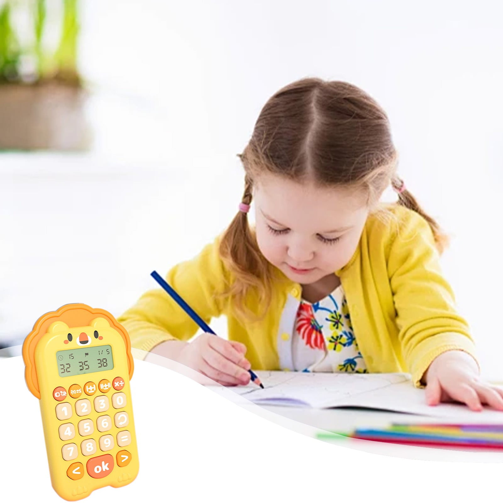 PPgejGEK Portable Intelligent Calculator Toy for Children Encourages ...