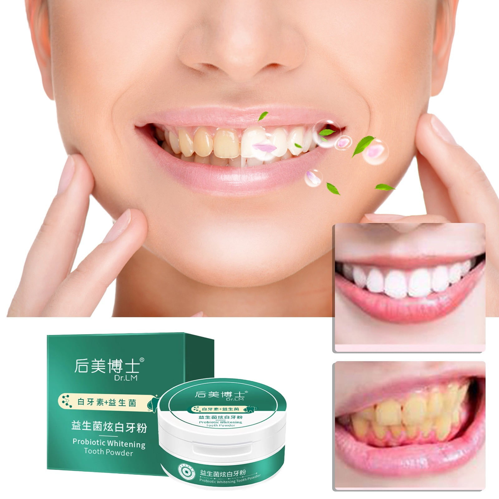 PPgejGEK Quick Whitening Tooth Powder for Removing Tooth Stains and ...
