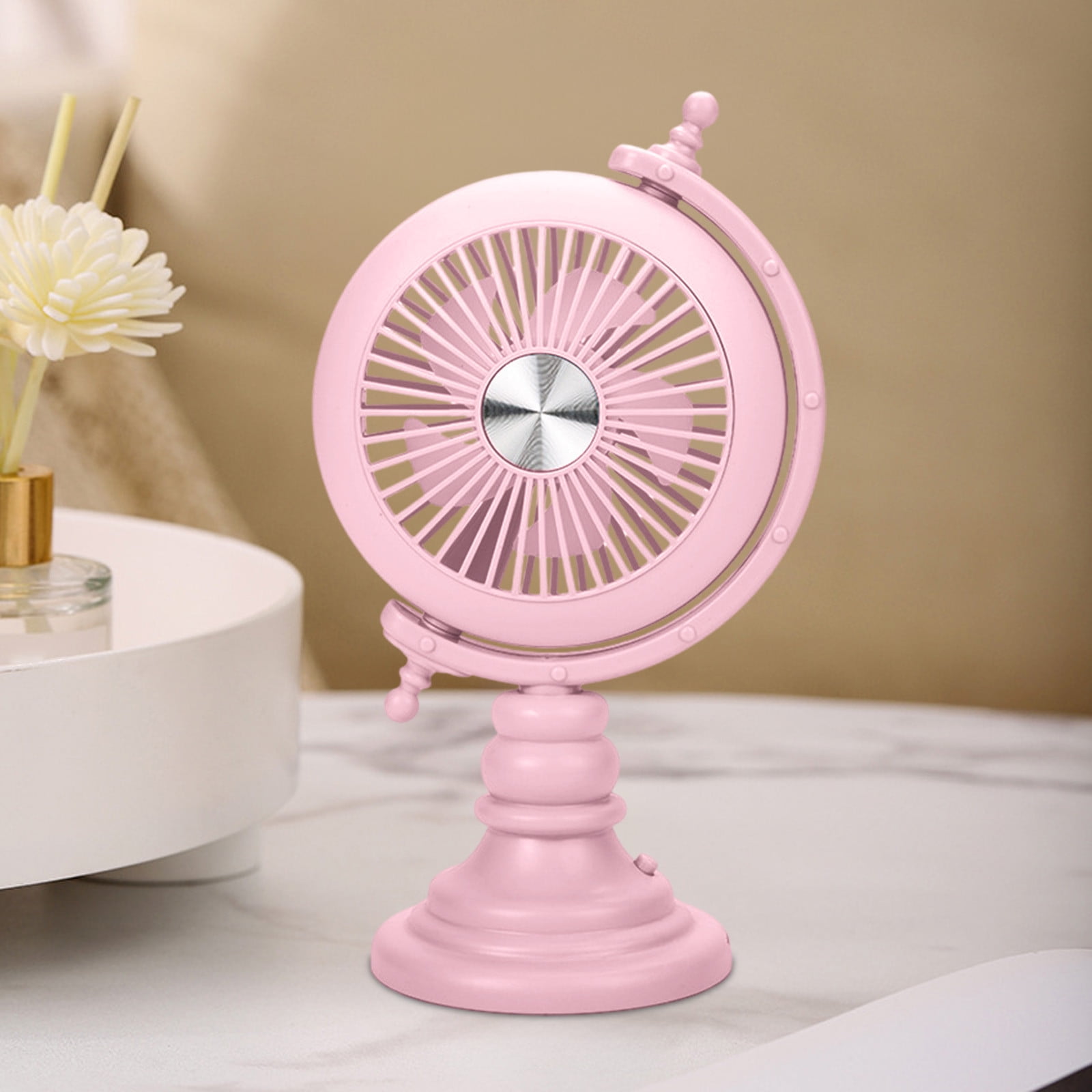 PPgejGEK Rechargeable Mini Desk Fan USB Powered 7.48x3.54x2.36 Inches ...