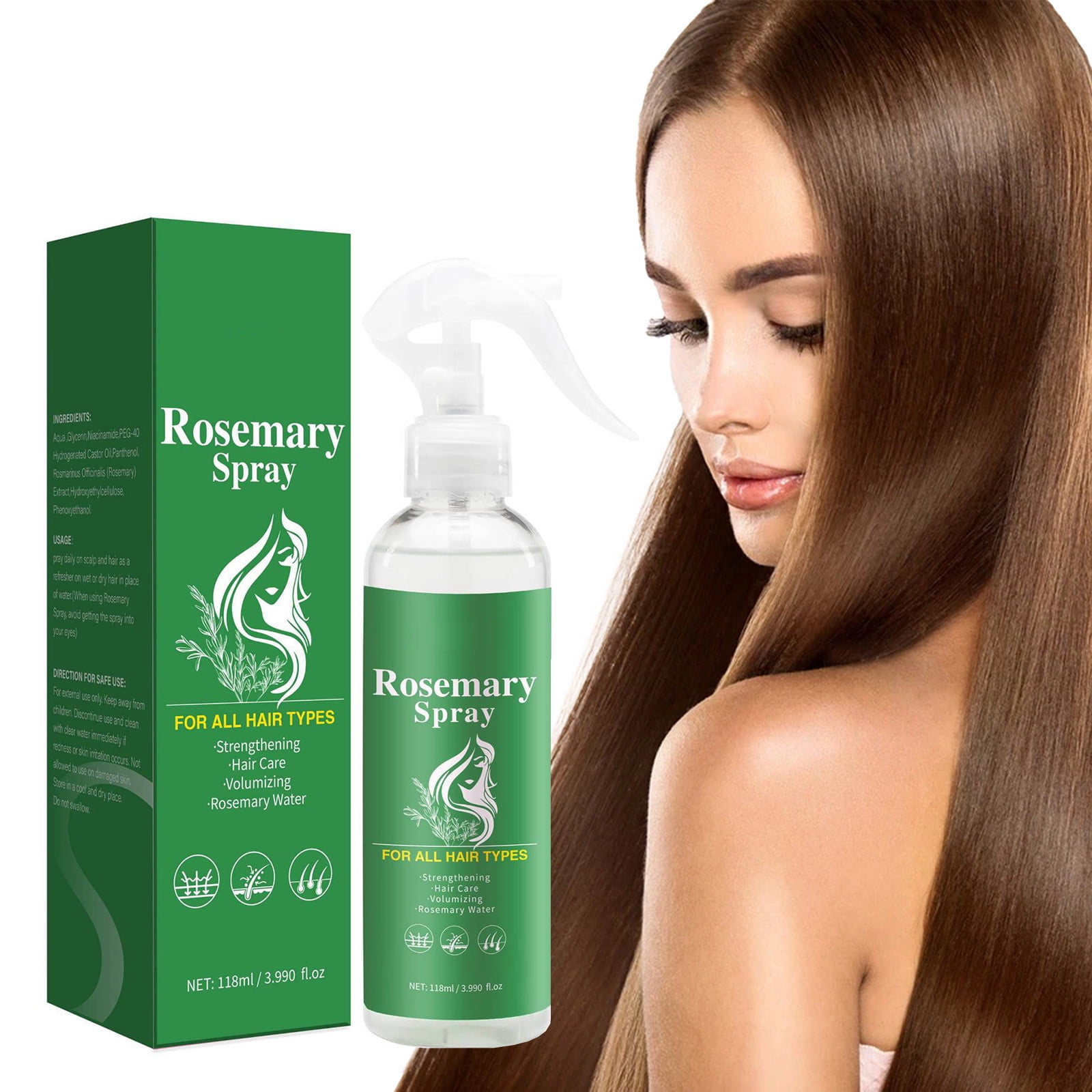 PPgejGEK Rosemarys Spray Nourishes Scalp Strengthens Hair and Nourishes 118ml for Valentine's ...