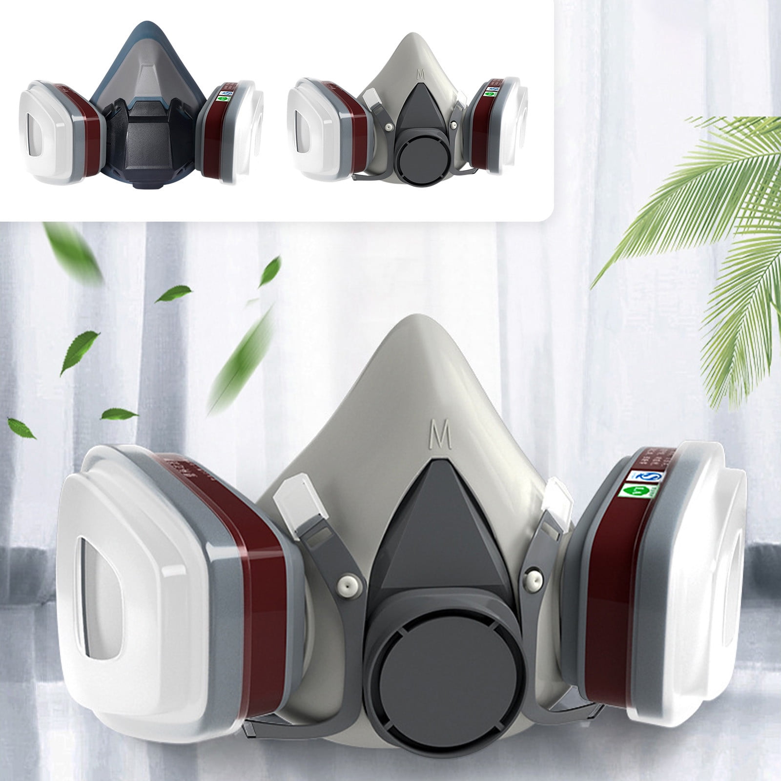 PPgejGEK Silicone Dust Mask with Replaceable Carbon Filter Adjustable ...