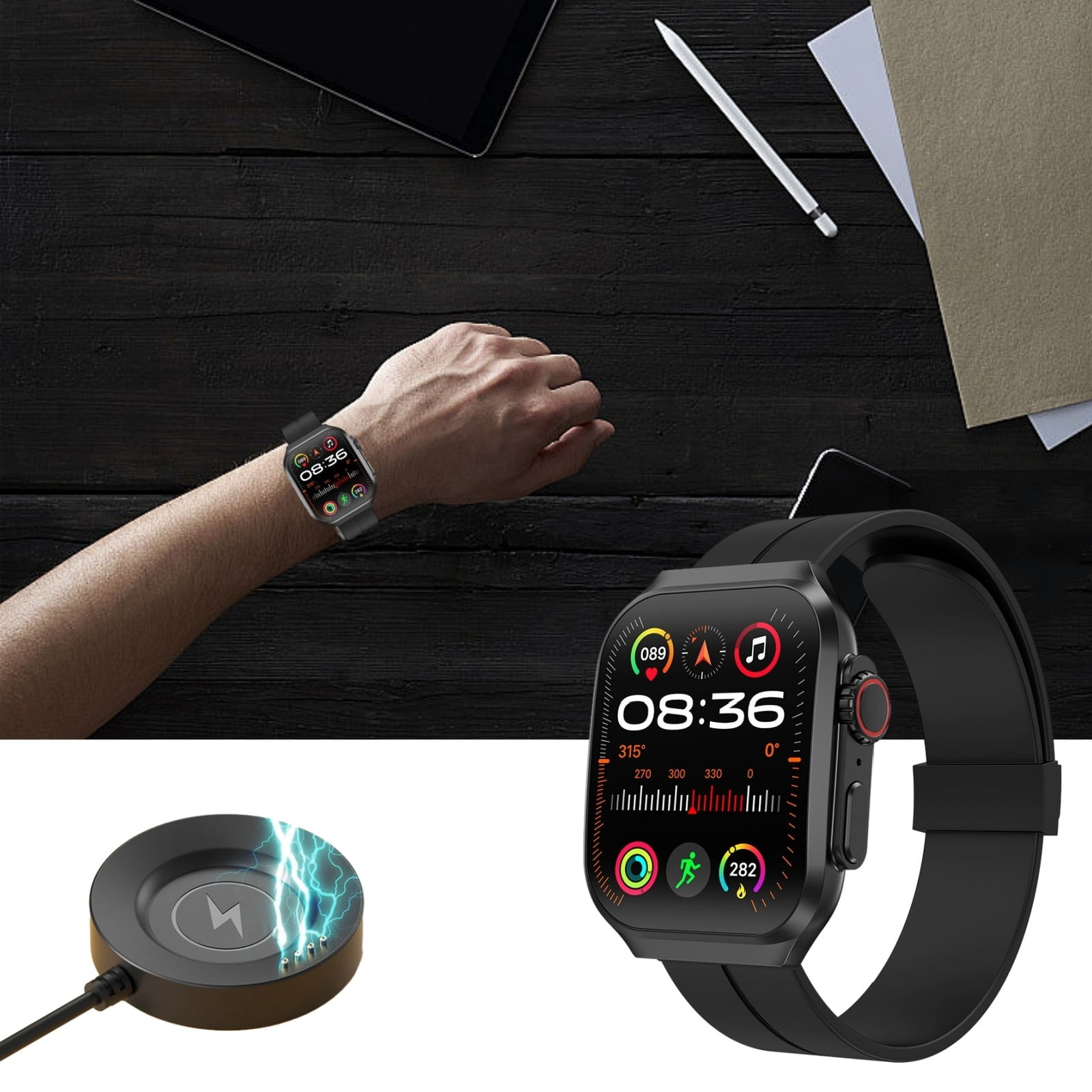 PPgejGEK Smart Watch,Multiple Motion Modes,Remote Control Photography ...