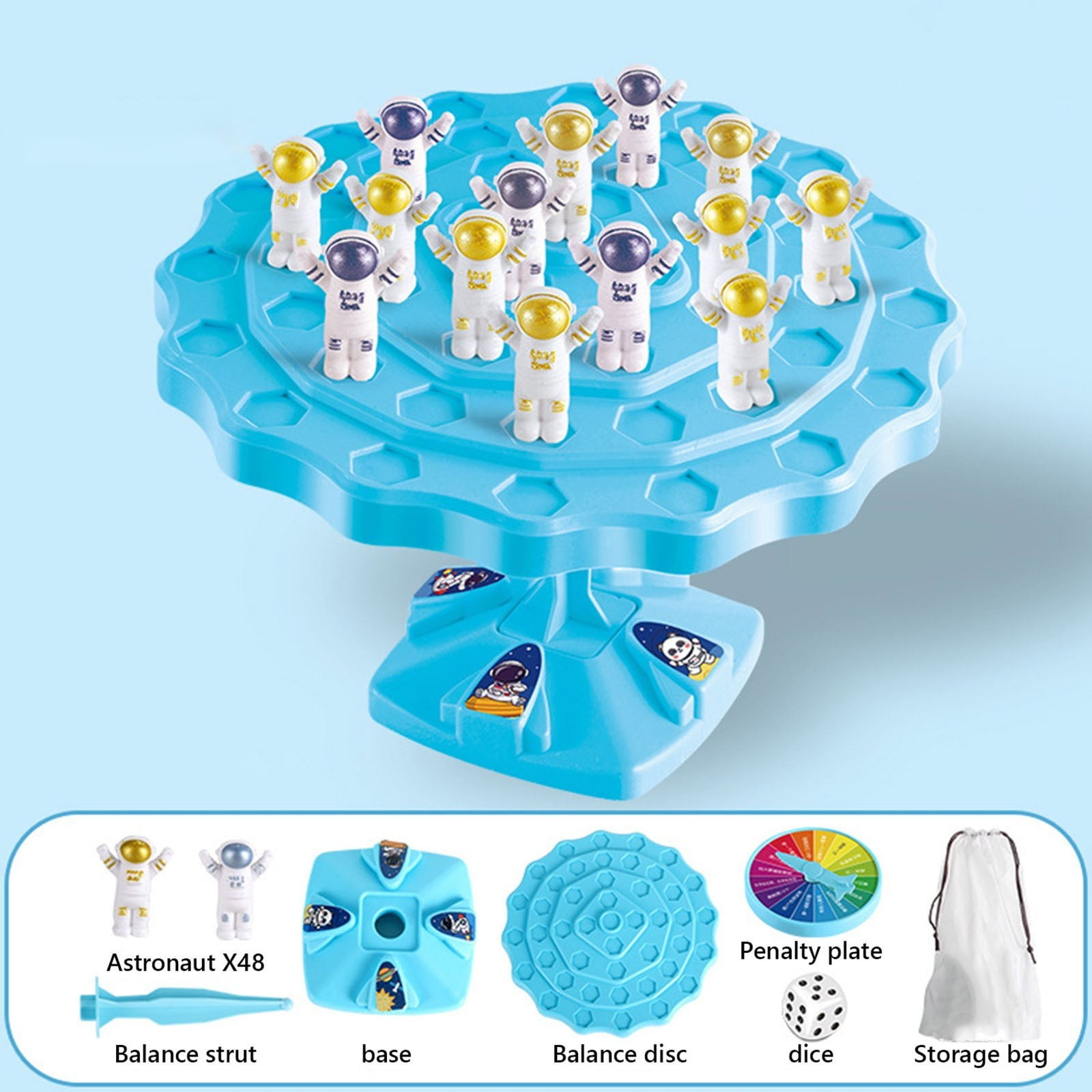 PPgejGEK Stacking Puzzle Toy Astronauts Math Game for Kids - Balancing ...
