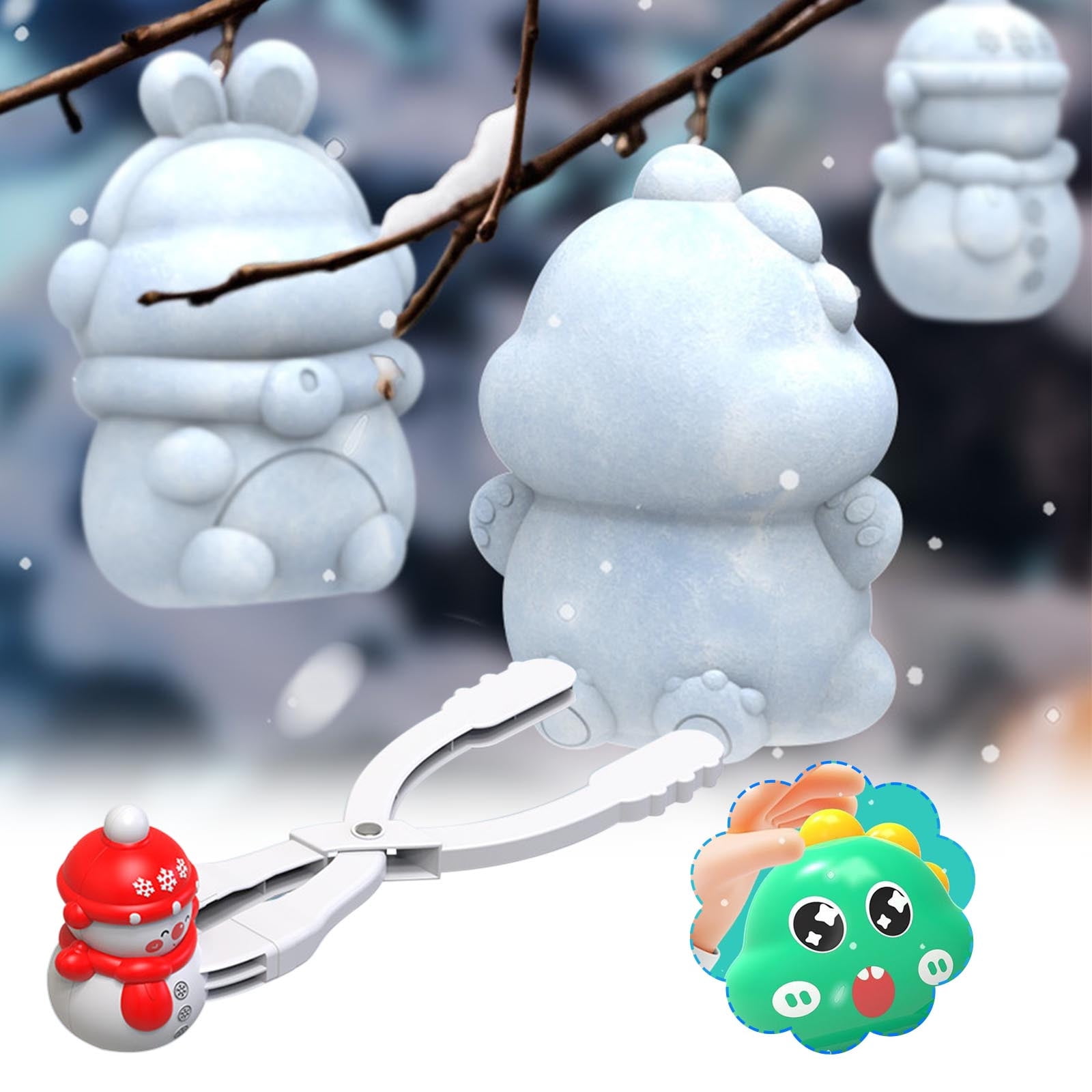 PPgejGEK Stocking Stuffers for Kids Children's Snowball Clipper Large ...