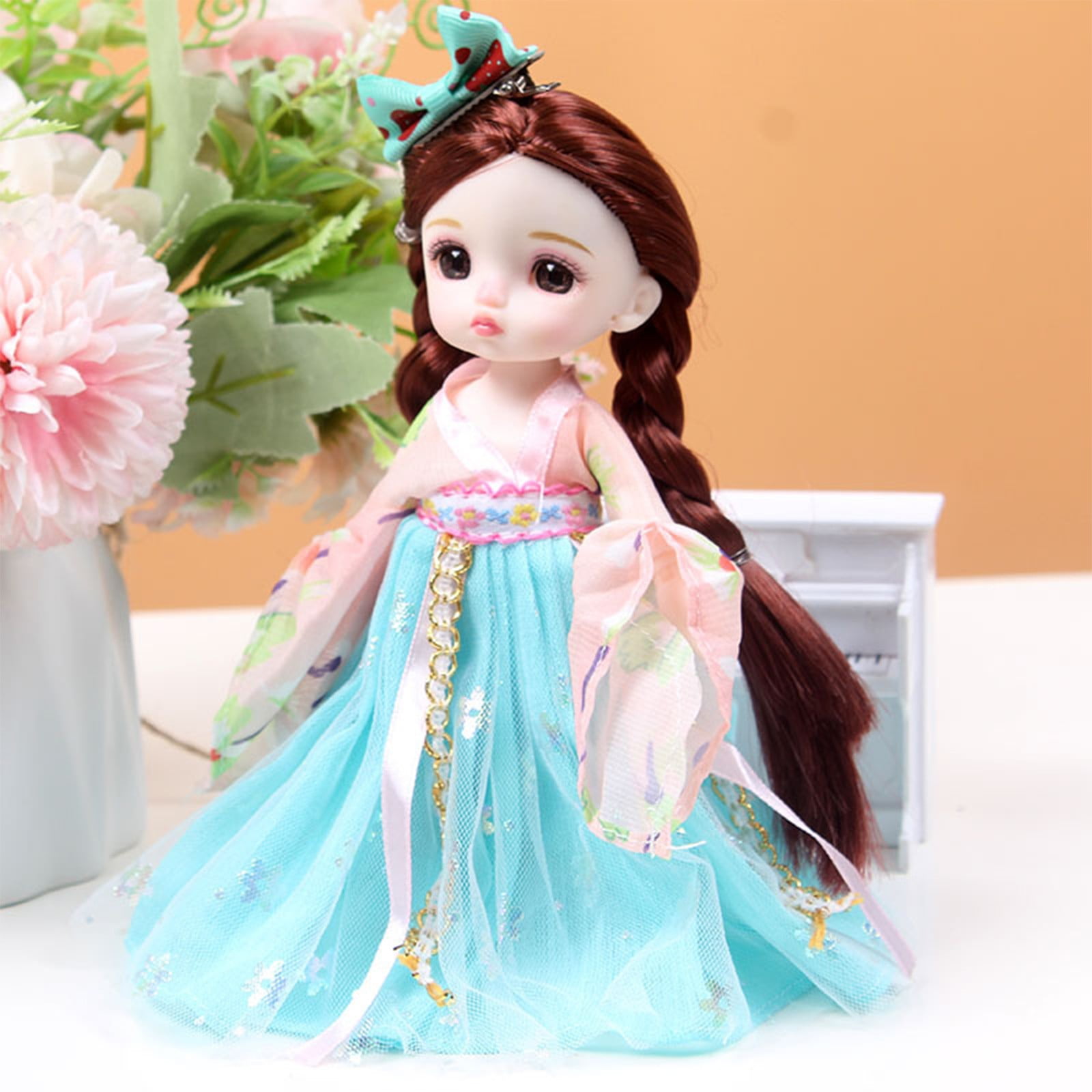 PPgejGEK Stocking Stuffers for Kids 17cm Vintage Style Doll Hanfu Small ...