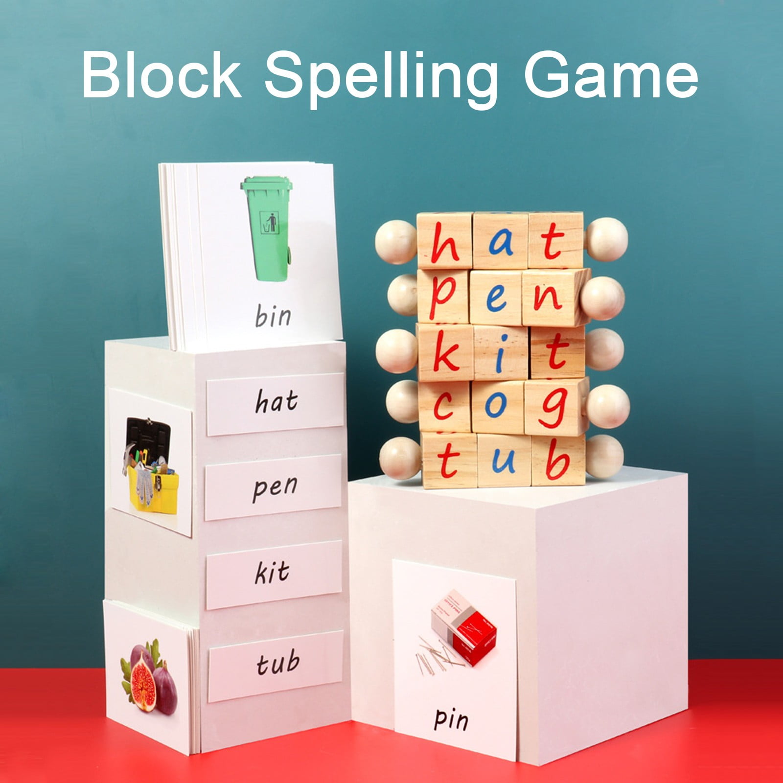 PPgejGEK Stocking Stuffers for Kids Educational Toy Words Building ...