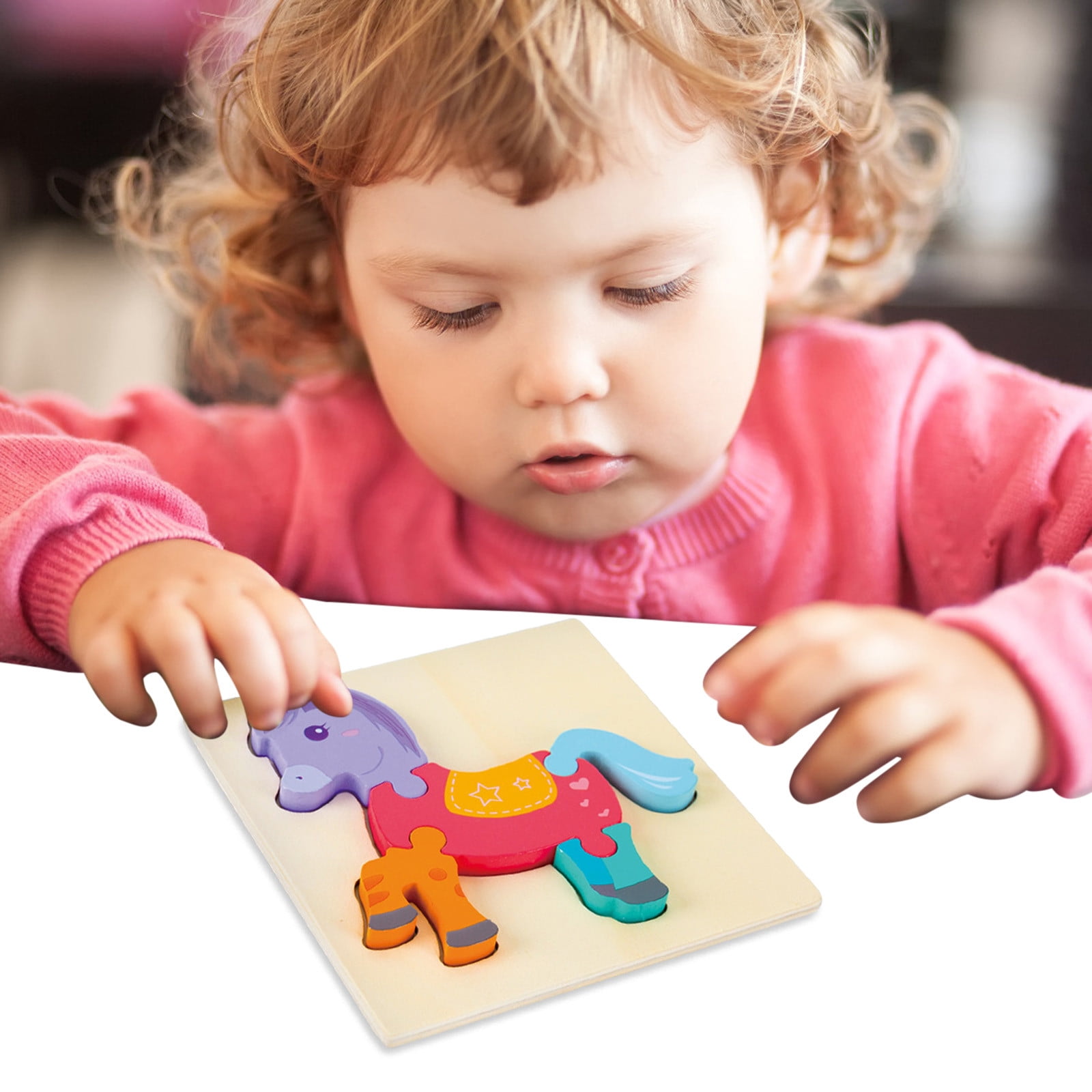 PPgejGEK Stocking Stuffers for Kids Wooden Puzzle Toy for Toddler Ages ...