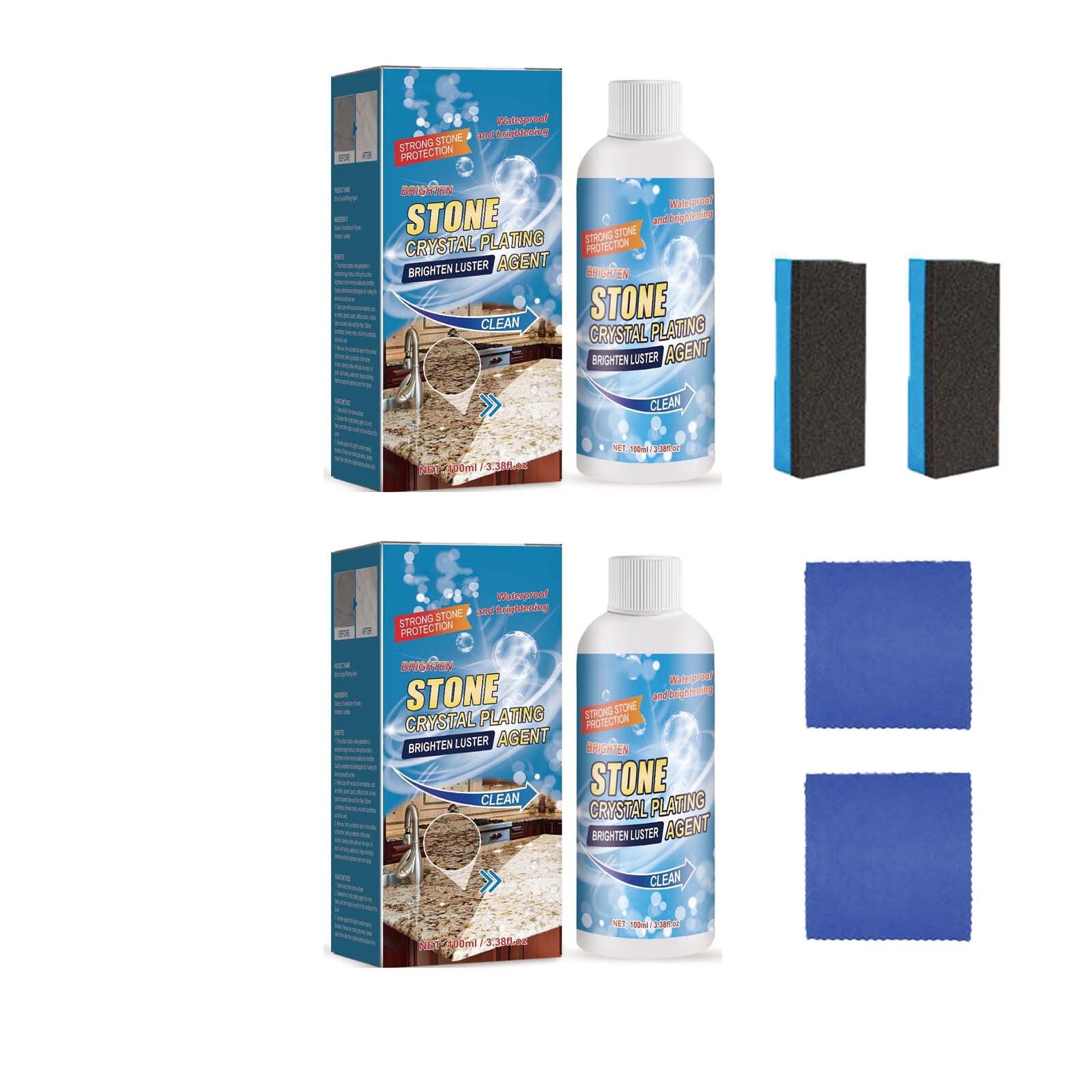 PPgejGEK Stone Crystal Plating Agent 100ml Quartz Countertop Scratch ...