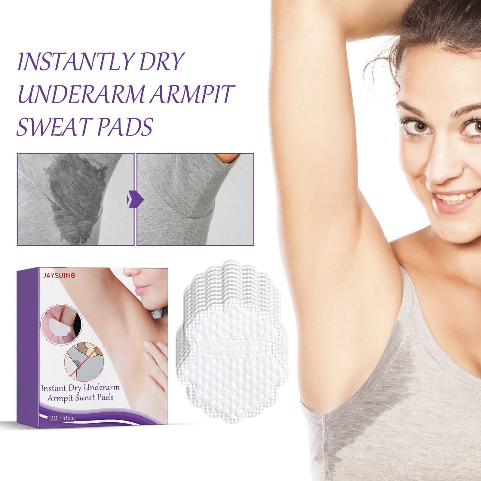 PPgejGEK Underarm Armpit Sweat Pads 20pcs Banish Underarm Sweat and ...