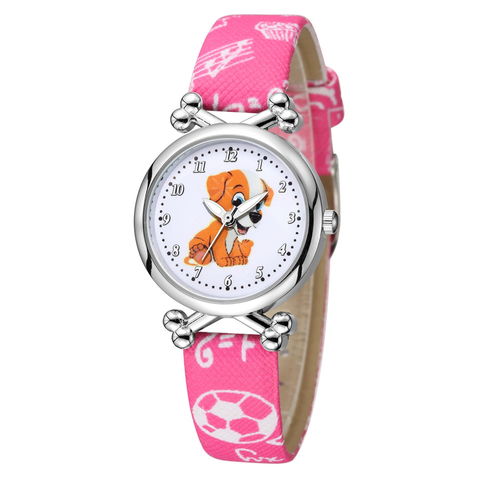 PPgejGEK Watches for Kids Fashion Cartoons buckle Dazzling Child Mesh ...