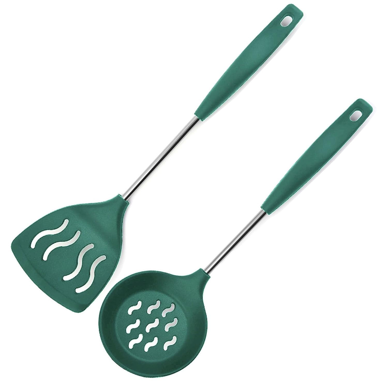 PPlus International Skimmer Spoon for Frying Deep Fry Strainer Spatulas ...