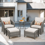 Better Homes and Gardens Astrid 5-Piece Outdoor Conversation Set - Walmart.com