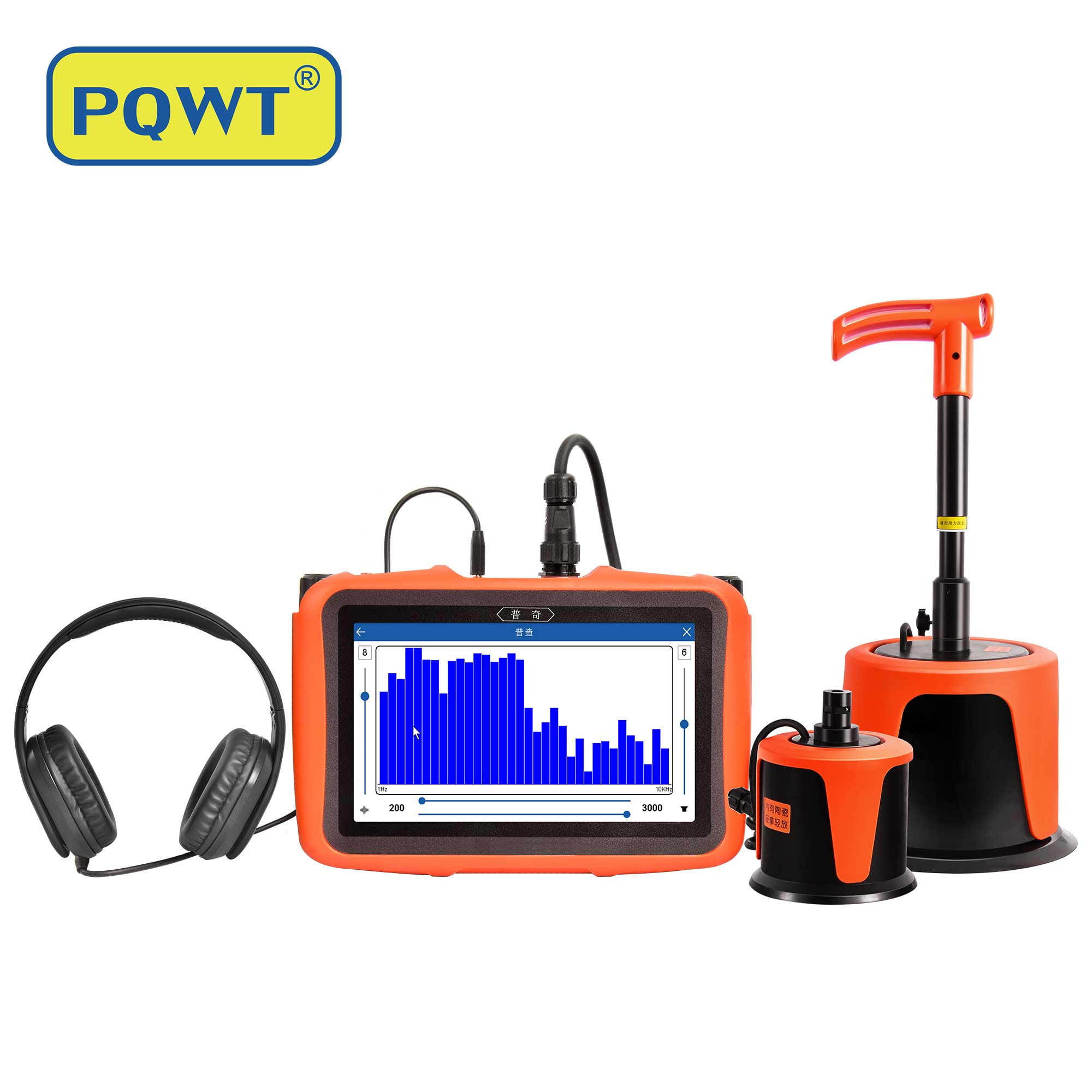 PQWT L6000 Outdoor Pipeline Water Leak Detector collects Leaking Sound ...