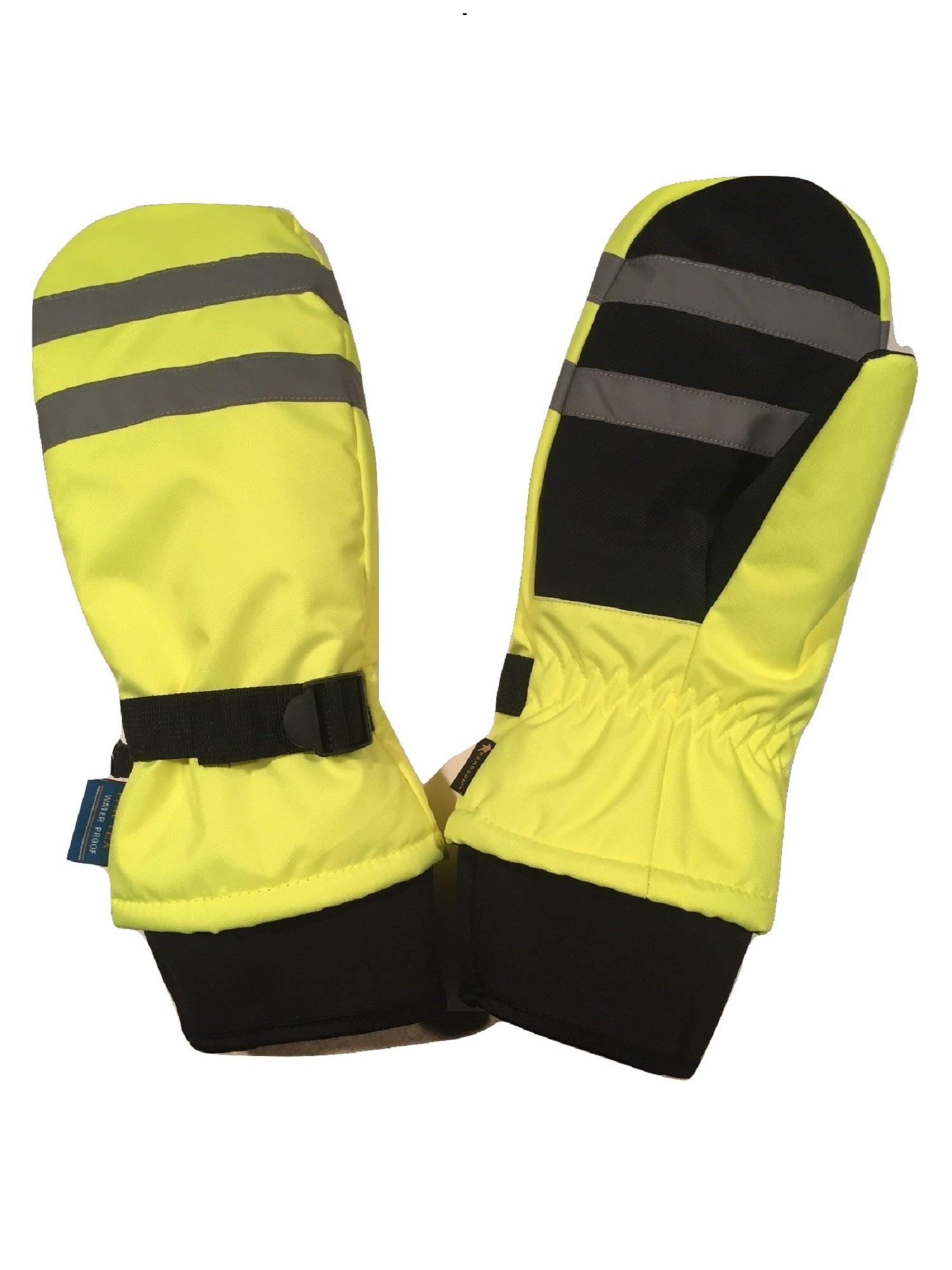 Hands On International Men's 360 Safety Pro Hi-Viz Mittens Anti-Slip ...
