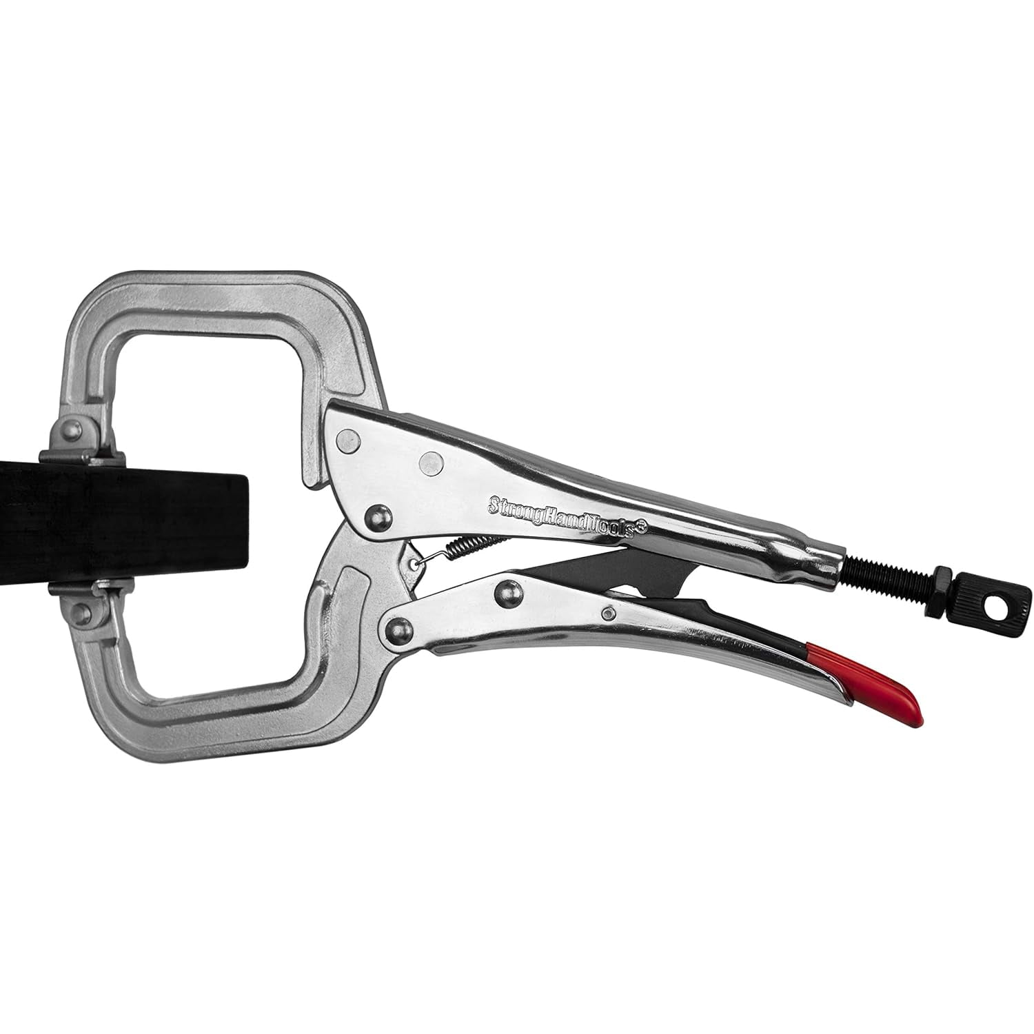 PR115S Locking C-Clamp Pliers, 11", Swivel Tip, Throat Depth 3-1/4 ...