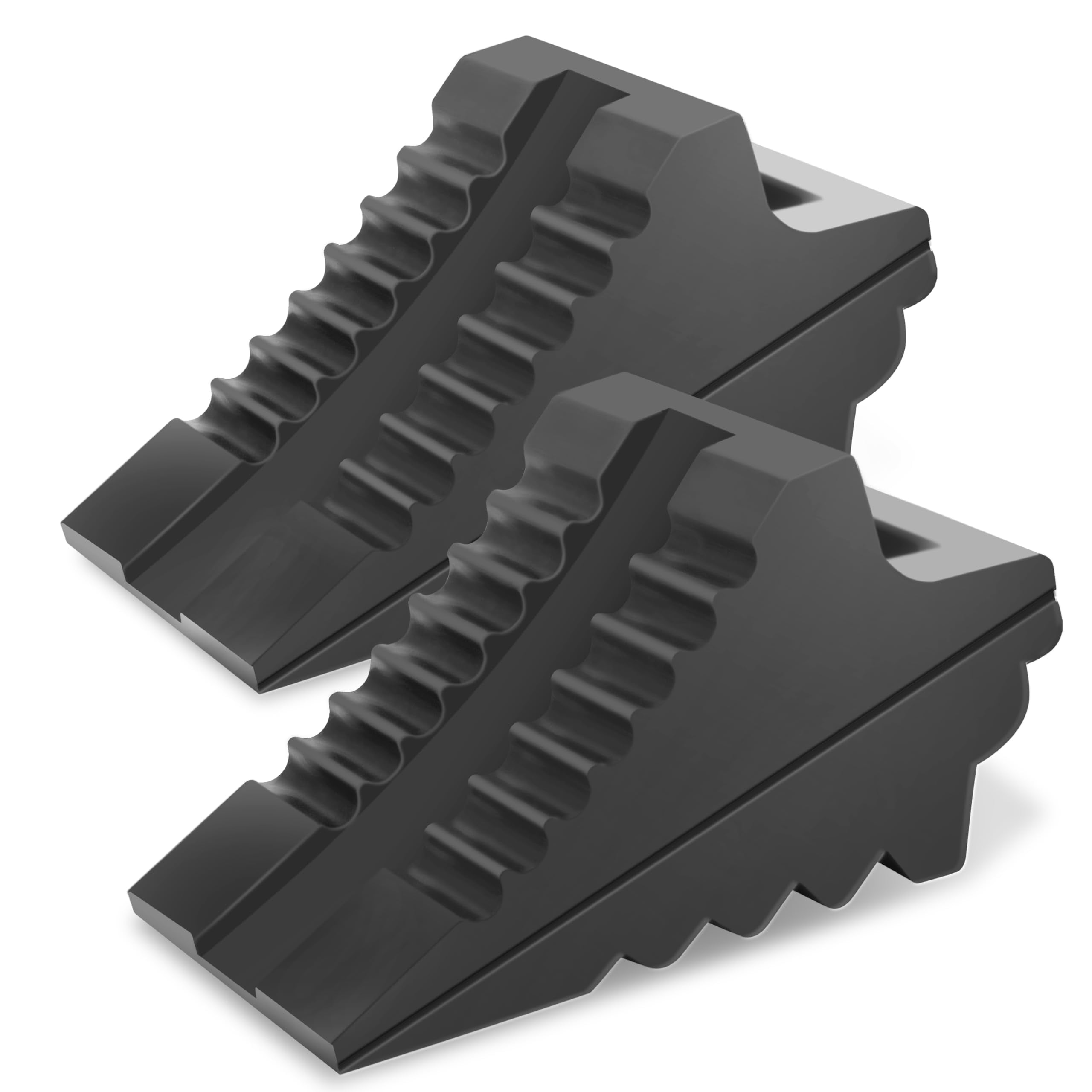 PR1ME Heavy Duty Rubber Wheel Chocks, Rubber Tire Blocks, RV Solid ...