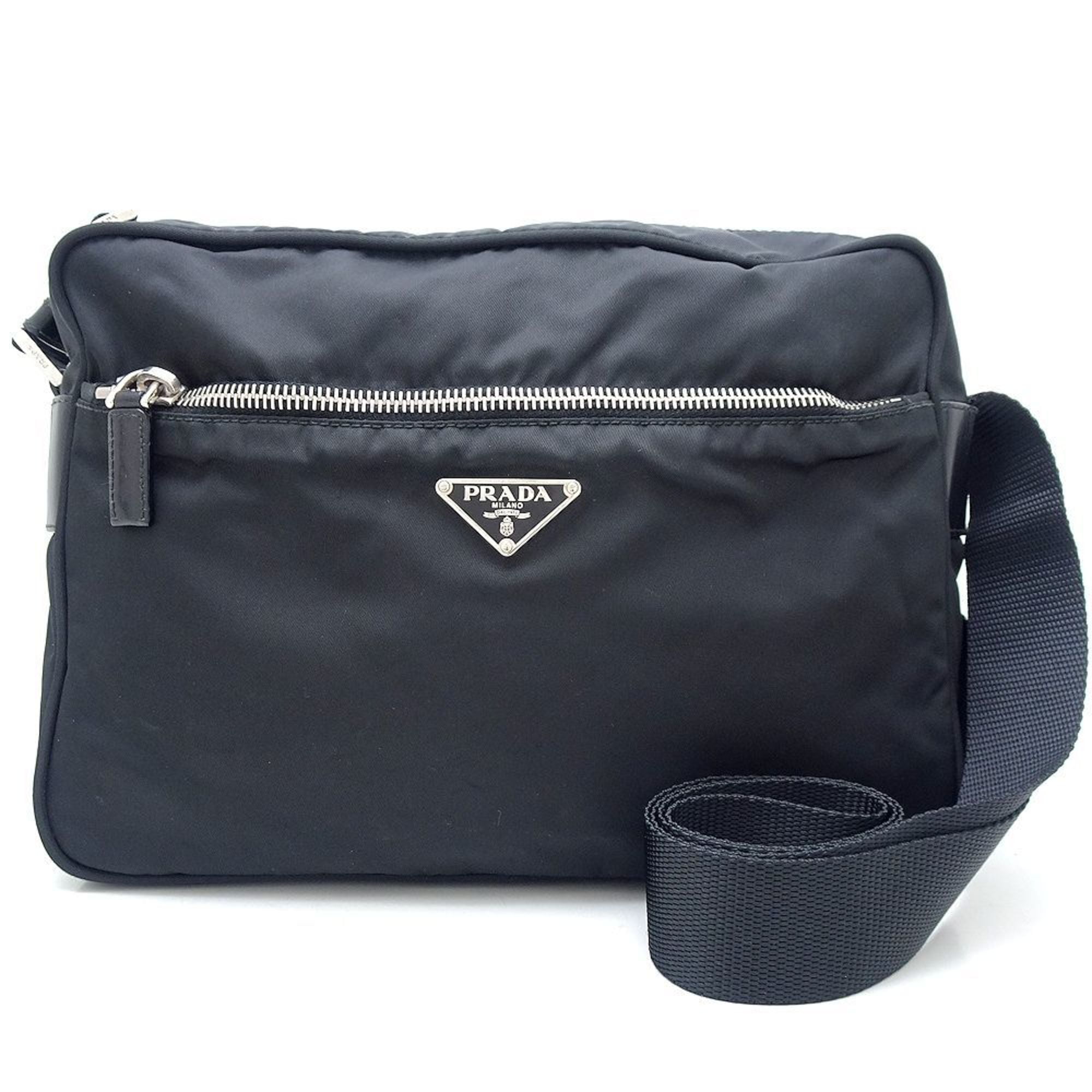 Pre-Owned PRADA BT0166 Shoulder Bag Nylon NERO Black 352160 (Good) - Walmart.com