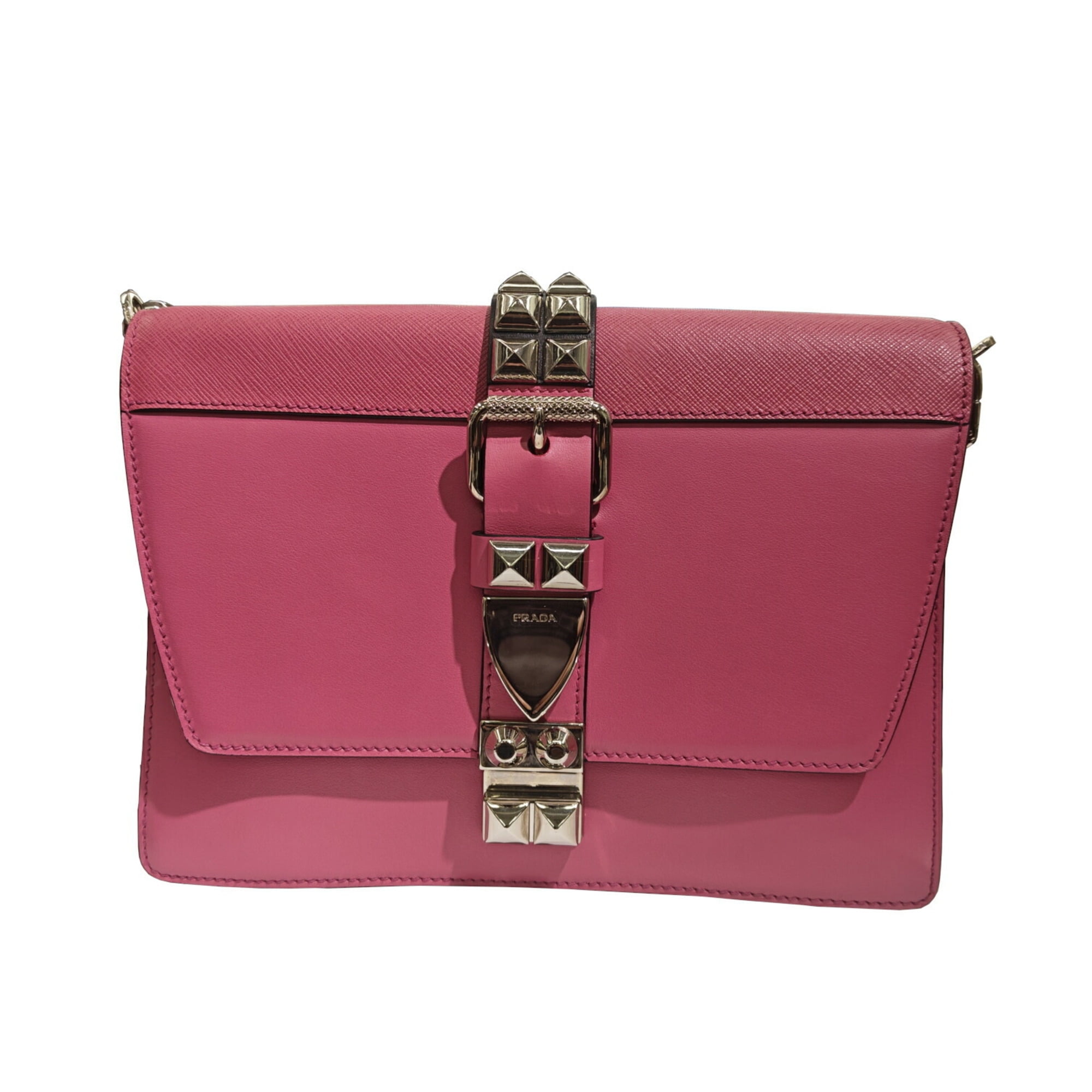 Pre-Owned PRADA ELEKTRA 1BD120 Electra Bag Studded Shoulder Crossbody ...