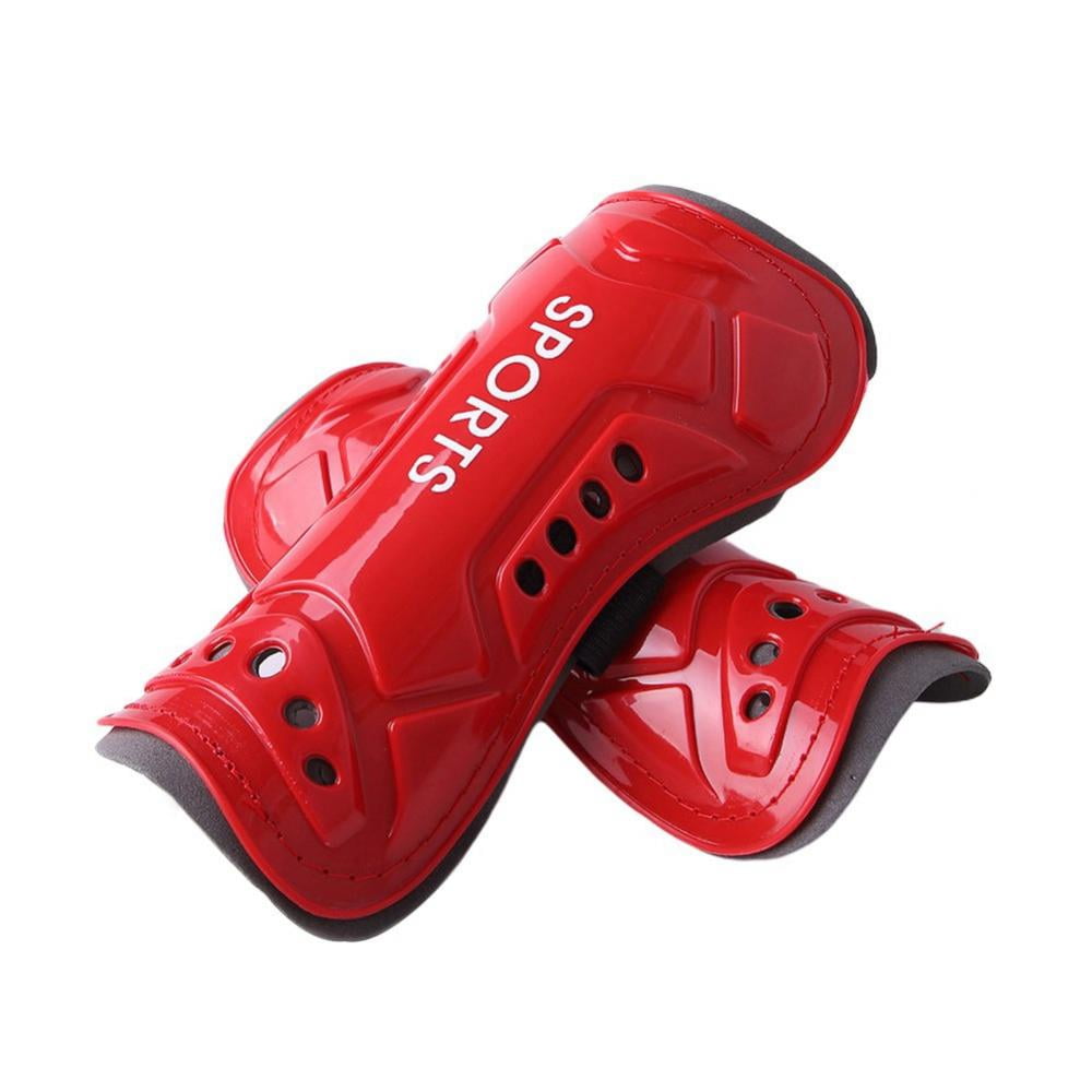 PRAETER Breathable Adult Kid Soccer Shin Guard, EVA Red, 18x10 Cm ...