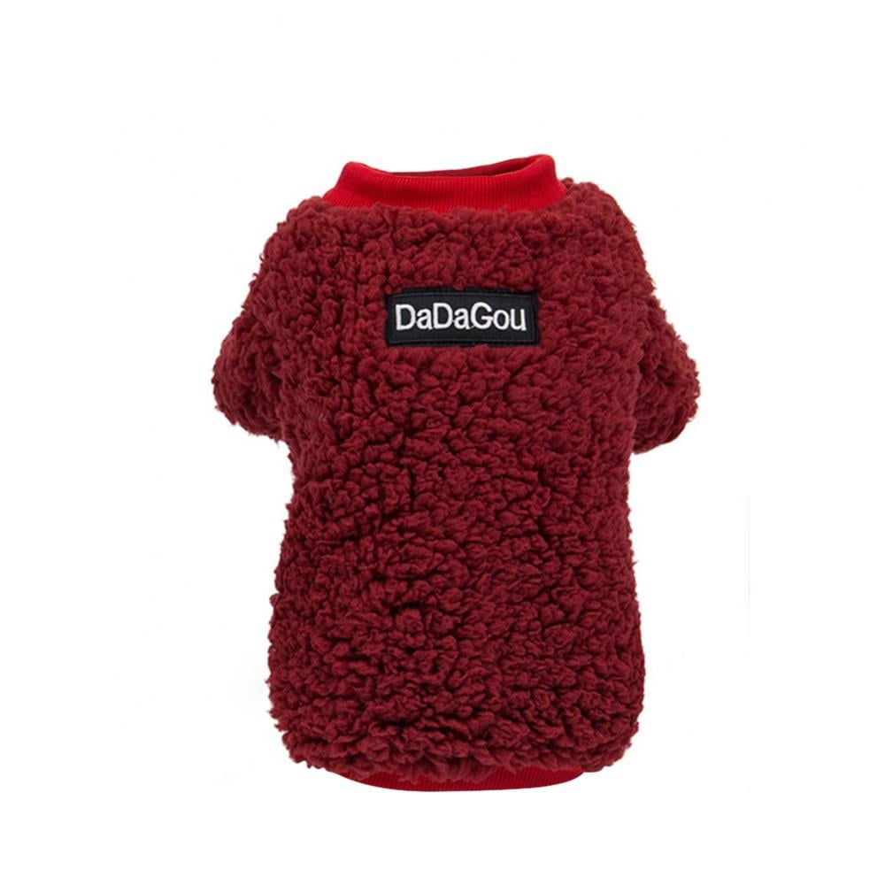 PRAETER Winter Lamb Wool Small Dog Sweatshirt Coat Super Warm Dog ...