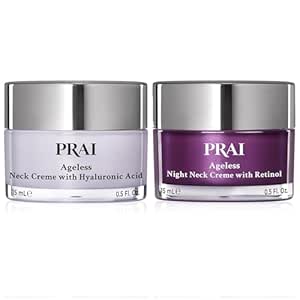 PRAI Beauty Ageless Day & Night Neck Kit | 1 Throat & Decolletage Day ...