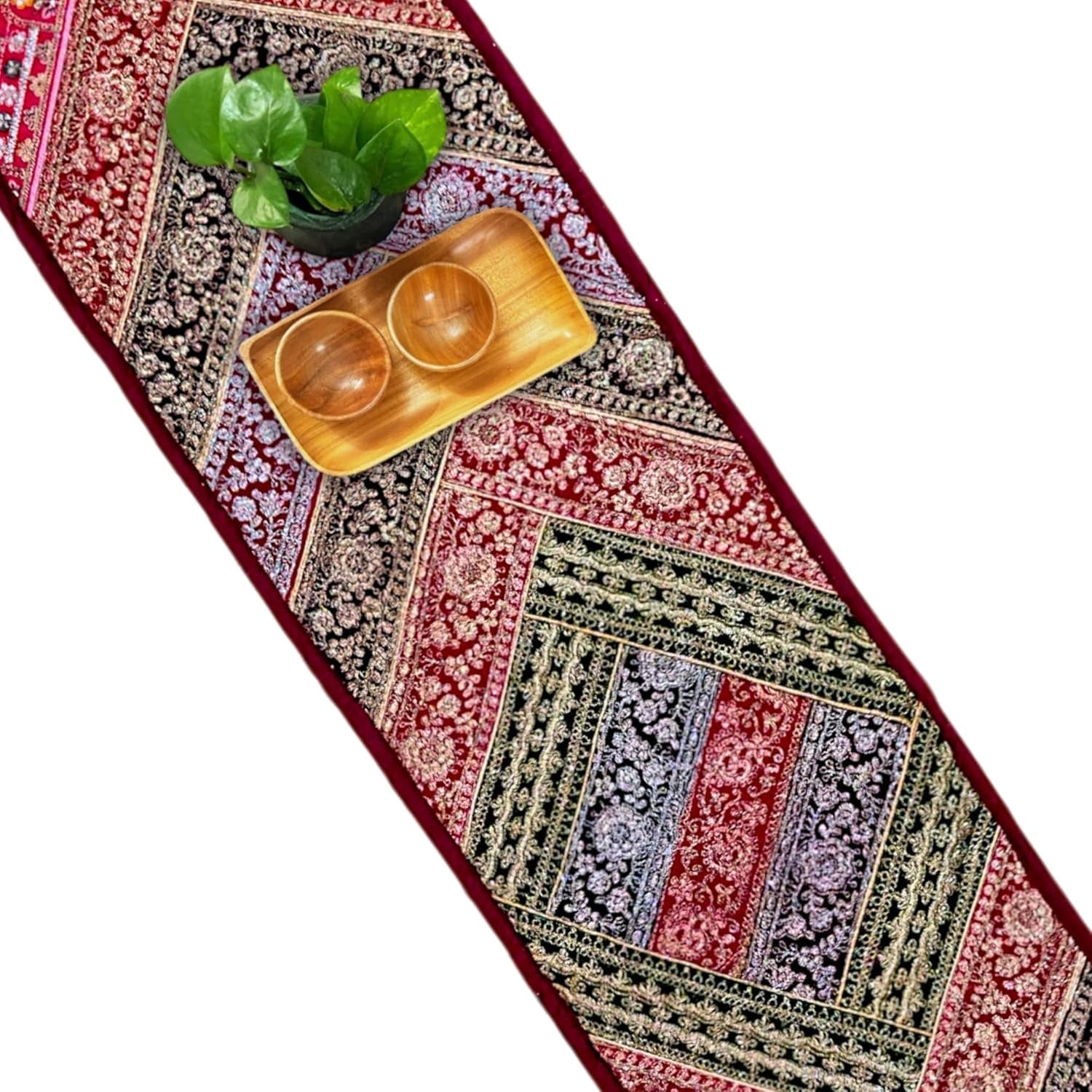 PRASHU Colorful Table Runner 12x60 in, Table Centerpiece & Dining Table ...