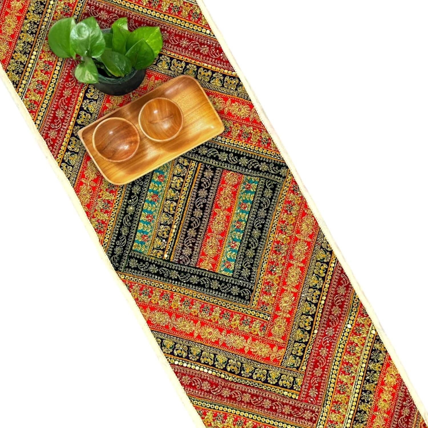 PRASHU Colorful Table Runner 20x60 in | Table Runner for Centre Table ...