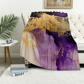 Gold Metallic Throw Blanket