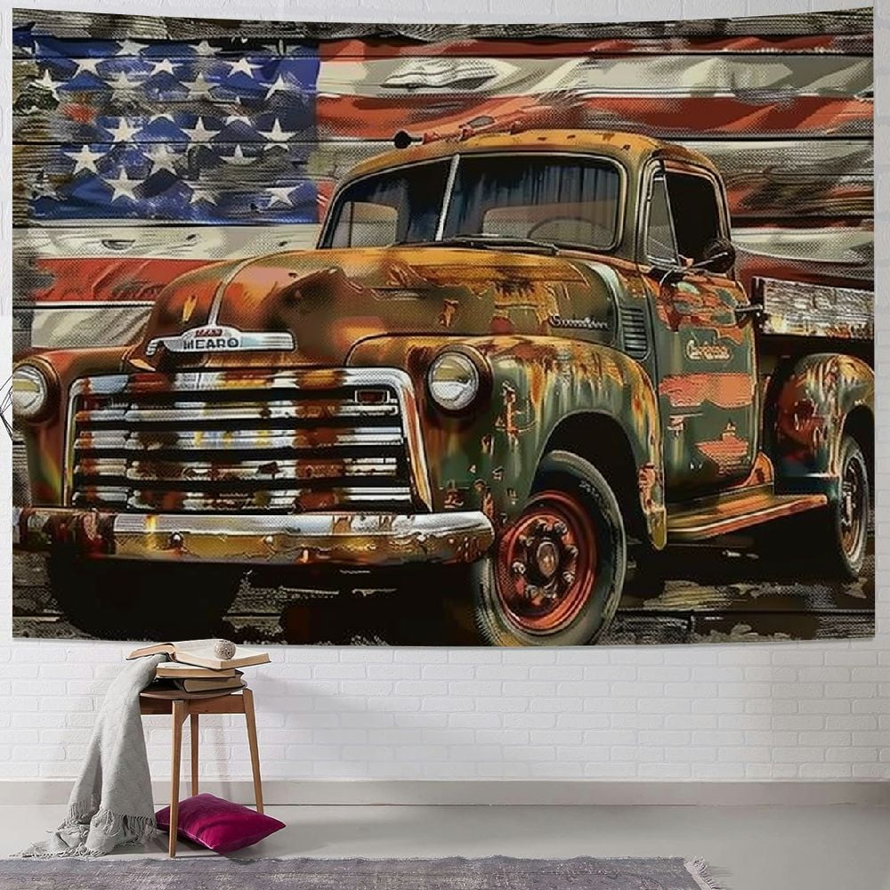 PRATYUS American Flag Tapestry, Aesthetic American Flag Vintage Old ...