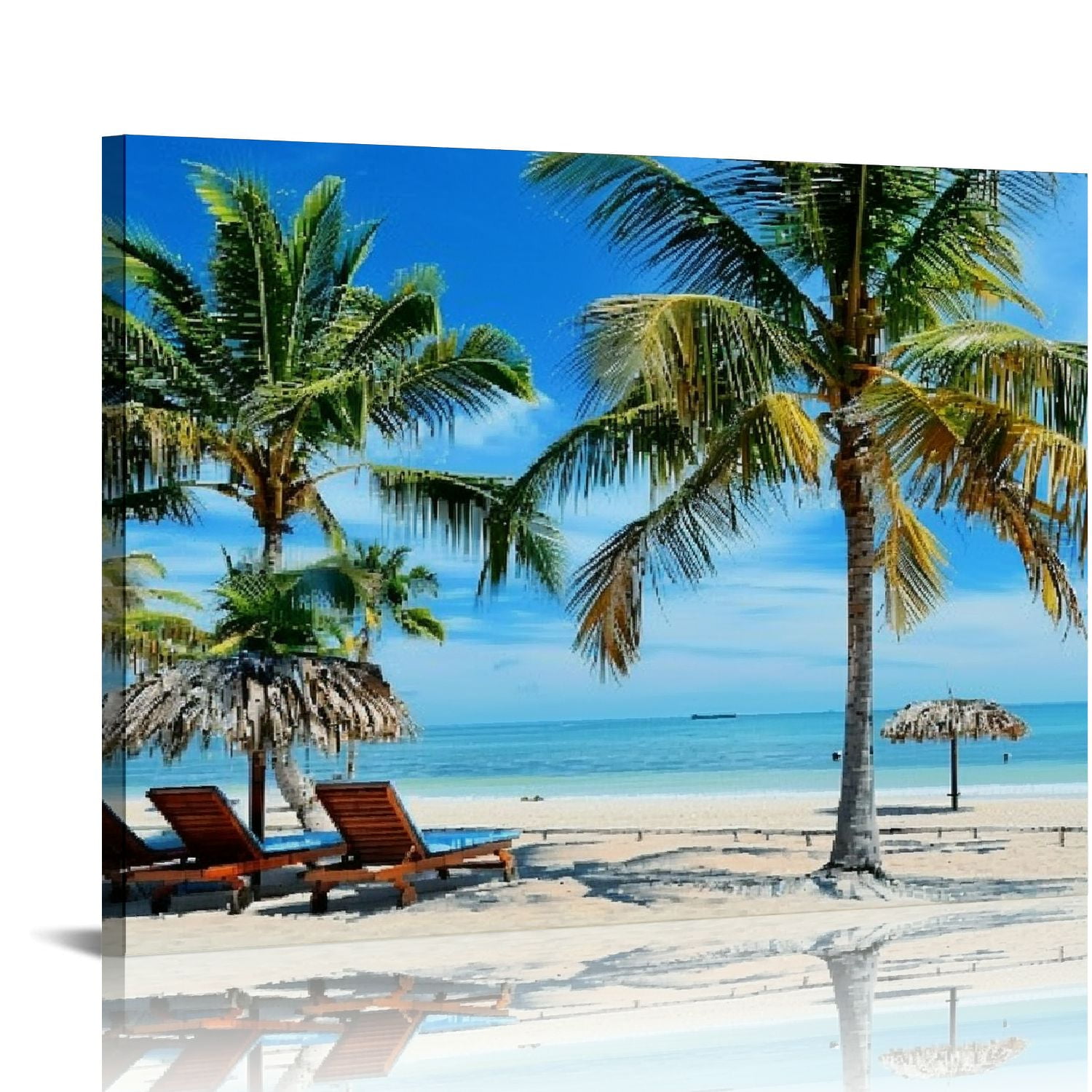 PRATYUS Beach Seaside Canvas Painting Ocean Wall Art Art Prints Ocean ...