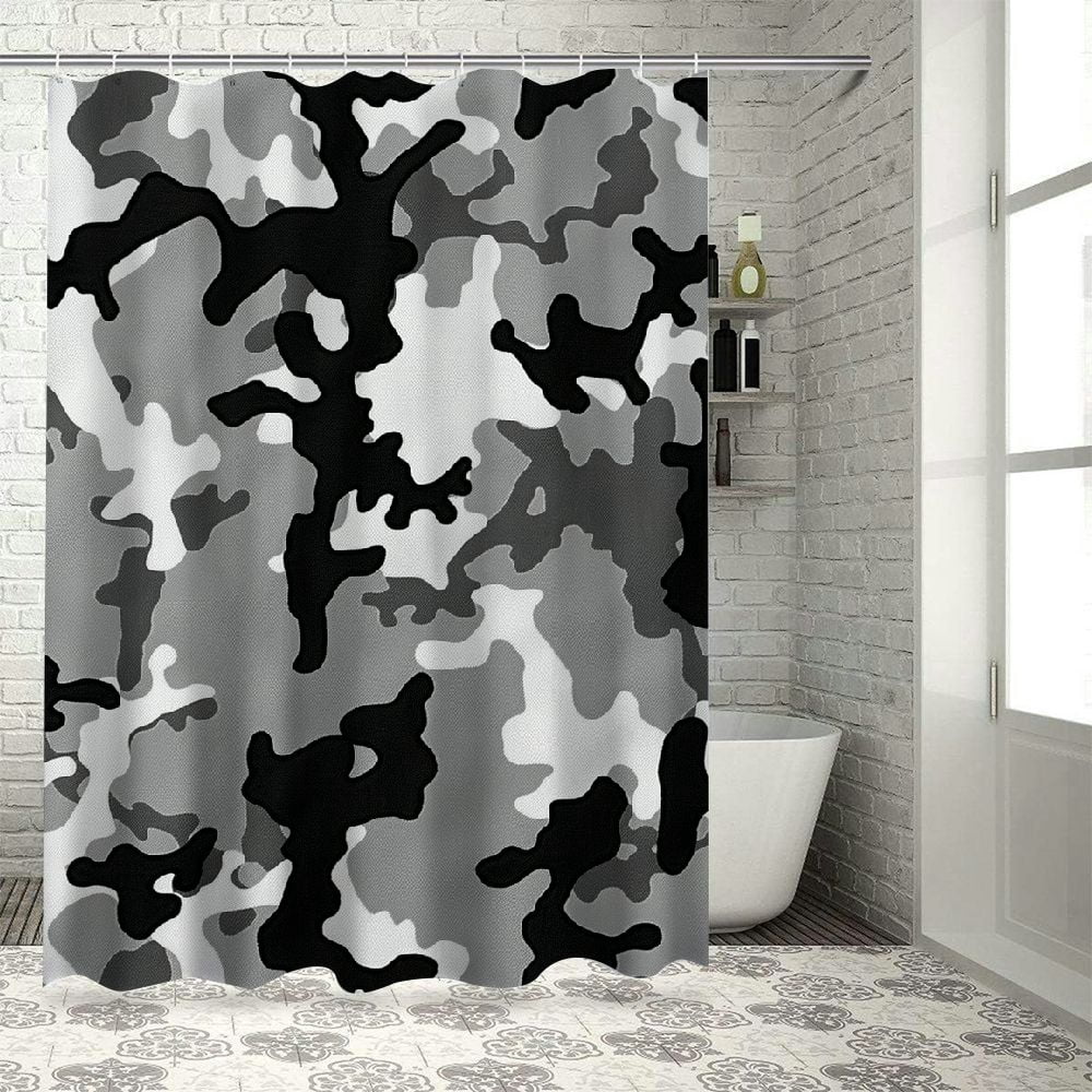PRATYUS Camo Shower Curtain, Camouflage Concept Concealment Artifice ...