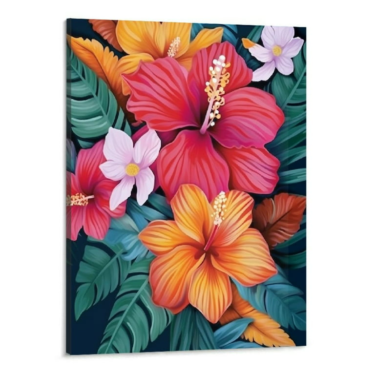 hibiscus printing