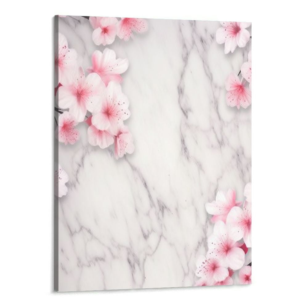 PRATYUS Canvas Wall Art Framed Wall Decor White Marble Wall Oil ... PRATYUS Canvas Wall Art Framed Wall Decor White Marble Wall Oil ...