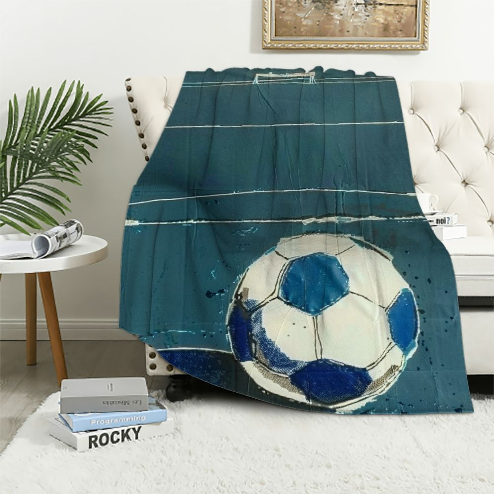 PRATYUS Football Throw Blanket Throw Kids Football Court Blanket for ...